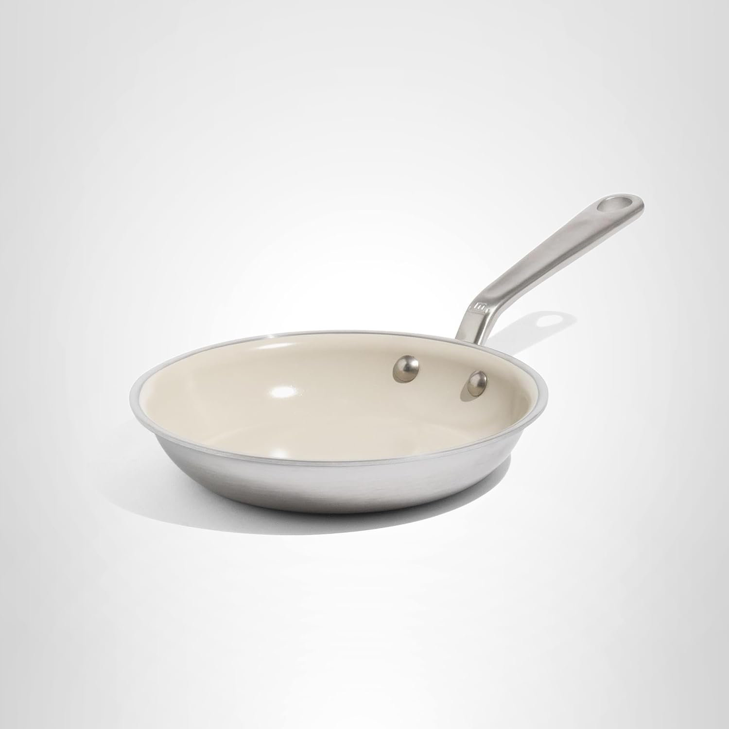 MKITC 8" Ceramic Non Stick Frying Pan (Stainless Handle) 5-Ply ...