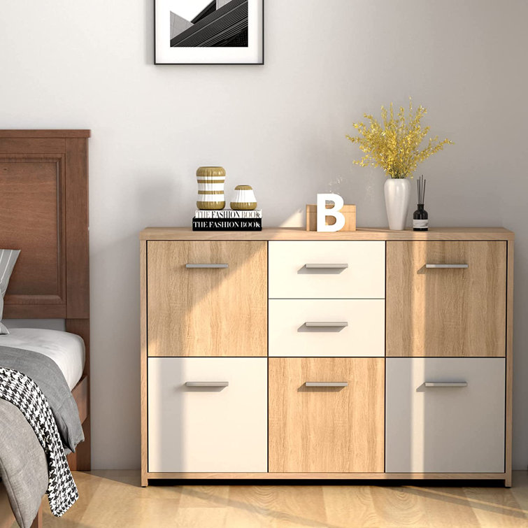 Ebern Designs Ericamarie 2 Drawer 114cm W Combi Chest | Wayfair.co.uk