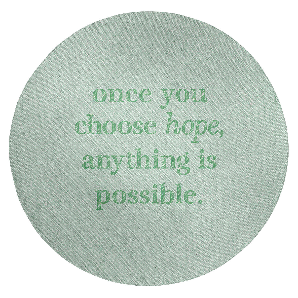 East Urban Home Handwritten Choose Hope Quote Poly Chenille Rug | Wayfair