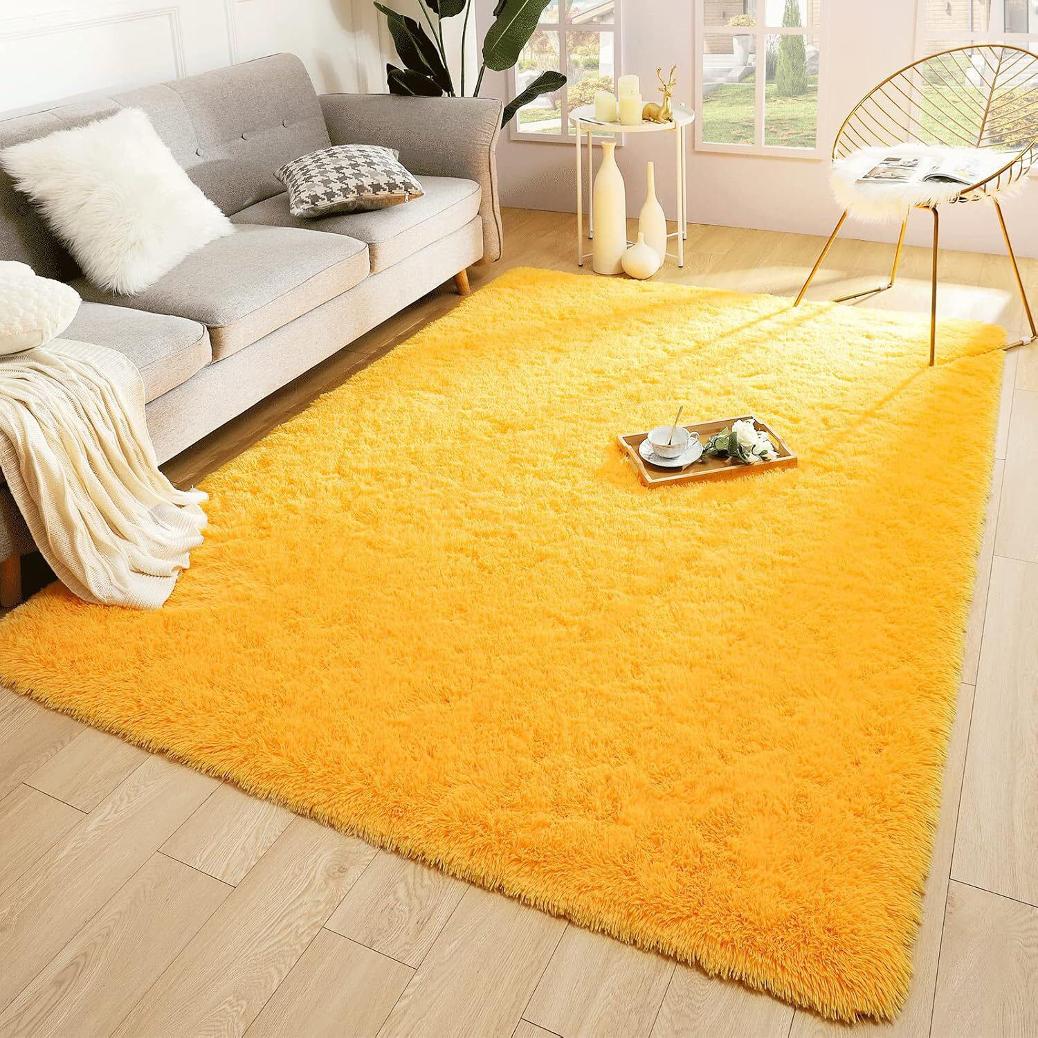 Everly Quinn Modern Soft Fluffy Large Shaggy Rug | Wayfair