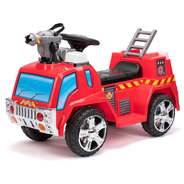Toyrific Fire Engine Electric Ride On | Wayfair.co.uk
