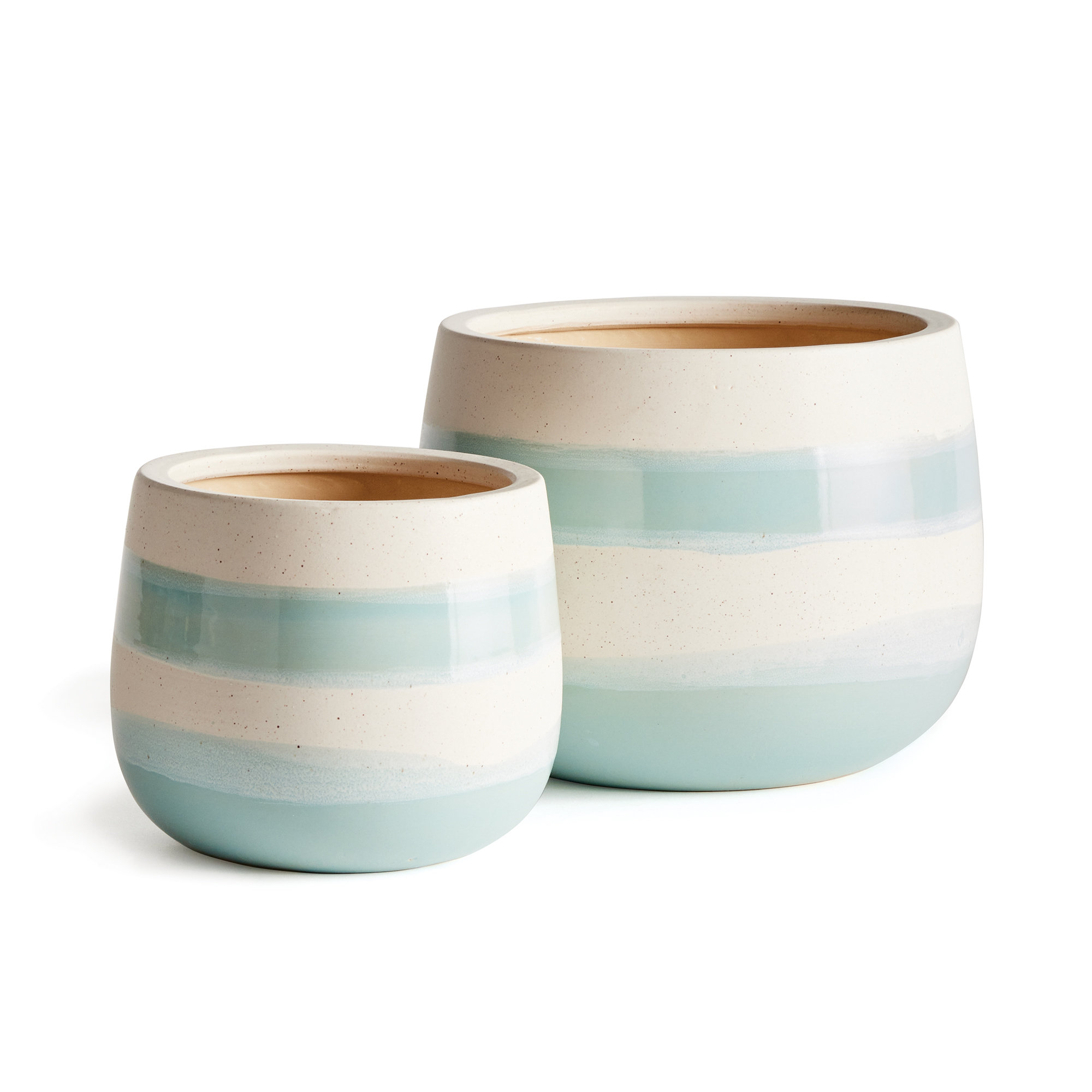 Birch Lane™ Lia Hand-Painted Pots, Set Of 2 - Wayfair Canada