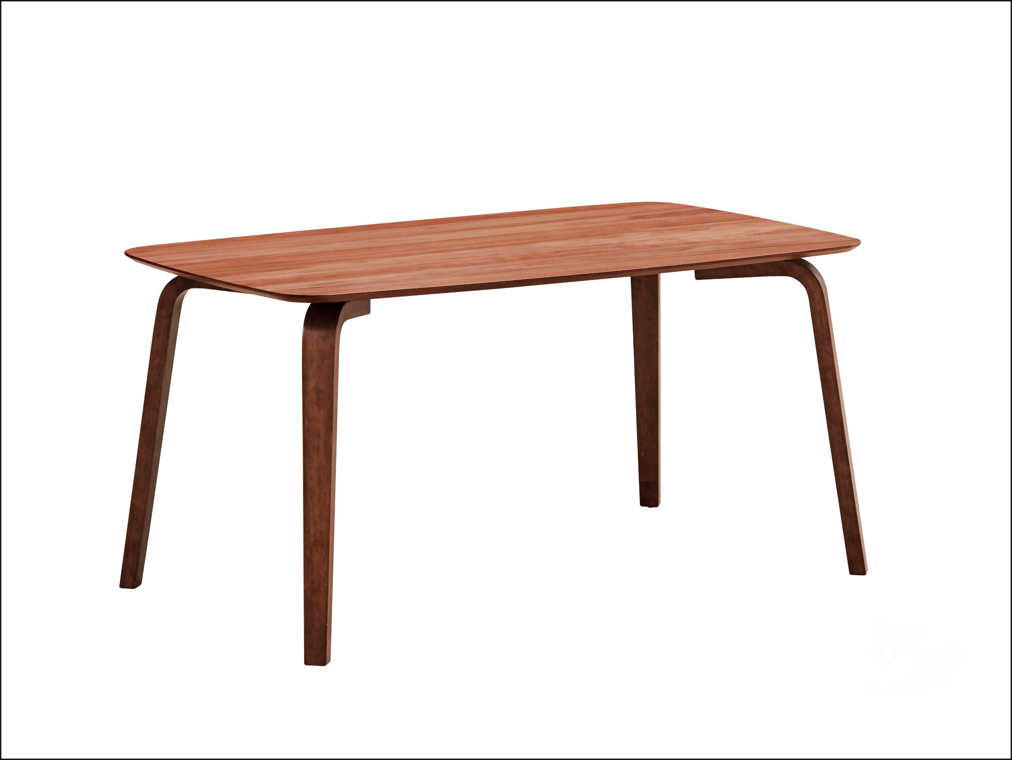 Ophelia & Co. Walnut Finish Dining Table | Wayfair