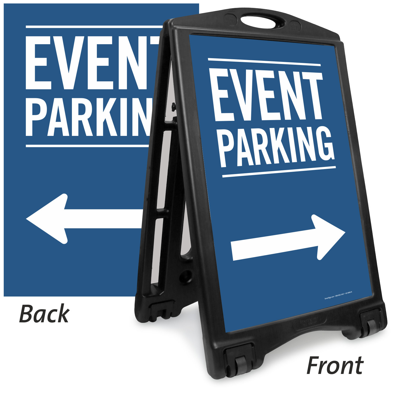 SmartSign Event Parking (With Arrows) Portable Sidewalk Sign | Wayfair