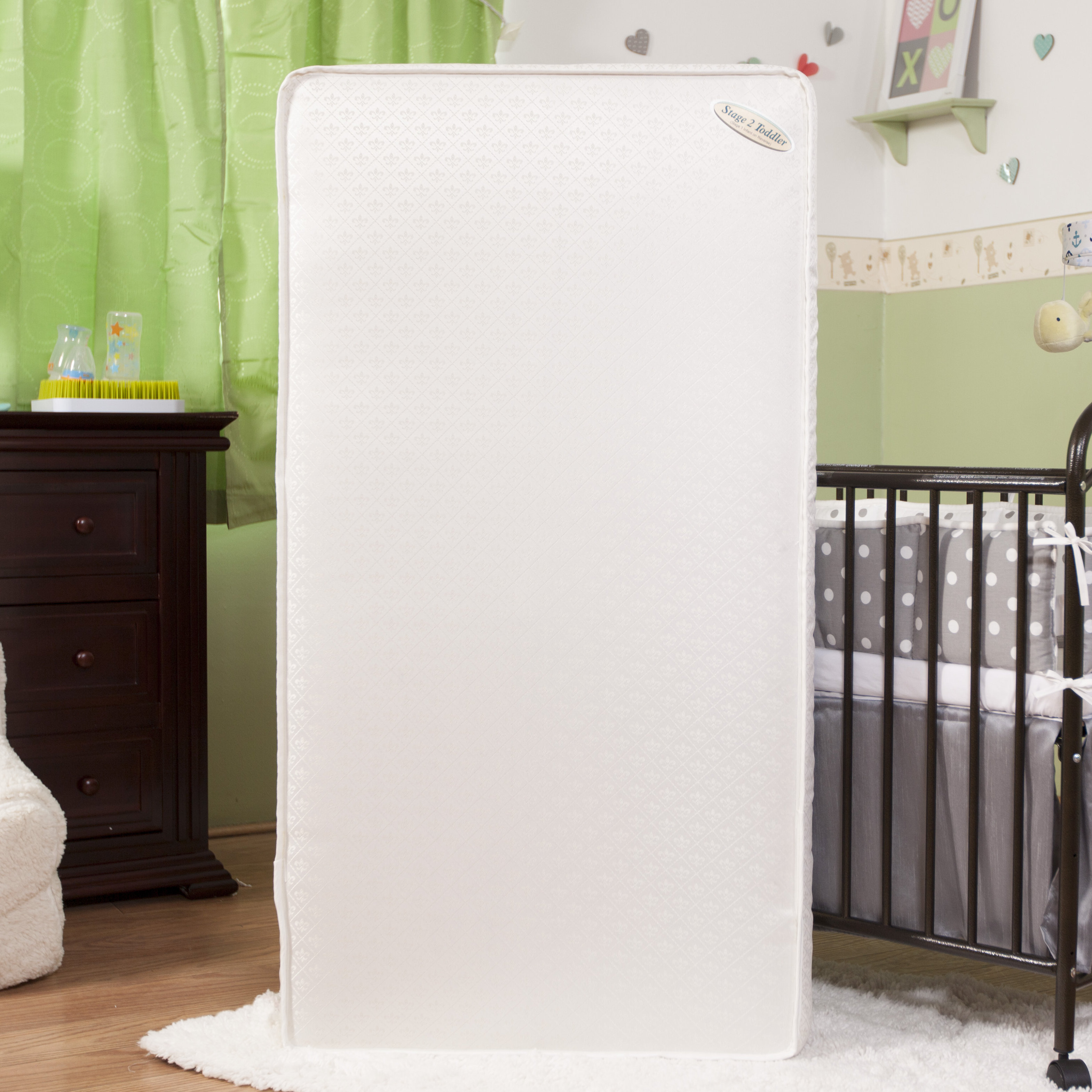 Harriet Bee Brittna Two in One 5.75" Crib Waterproof Standard Crib ...