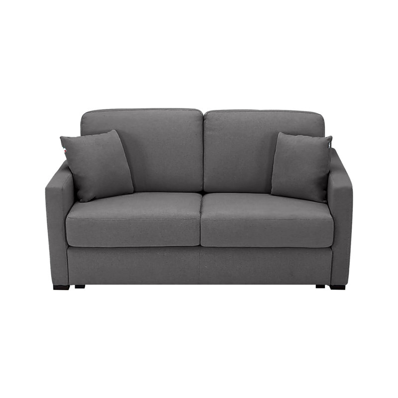 Hokku Designs Vernall 64" Italian Top Grain Leather Loveseat | Wayfair