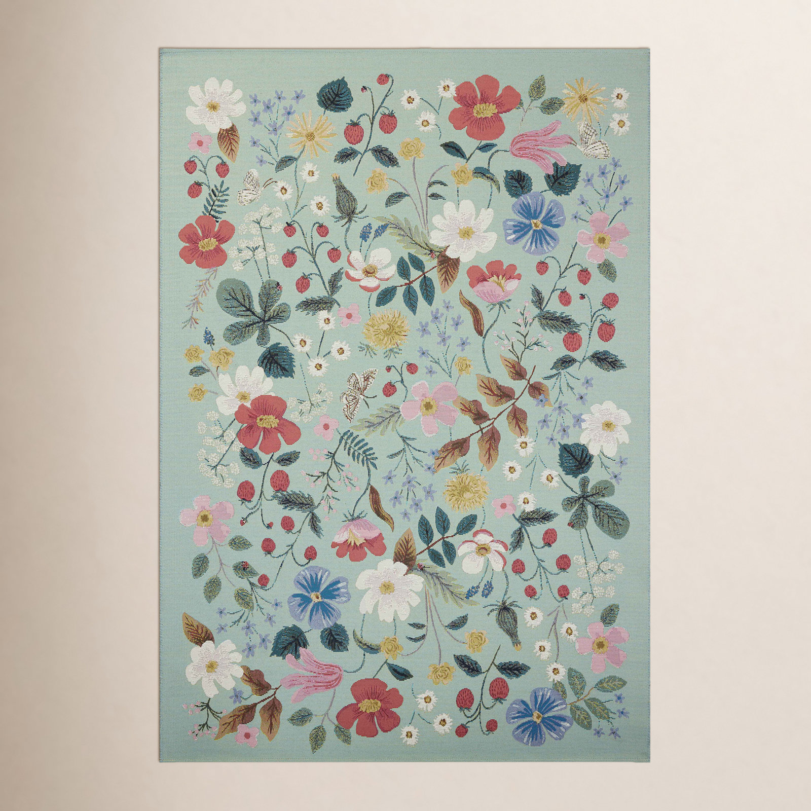 Rifle Paper Co. x Loloi Perennial Mint Indoor / Outdoor Area Rug ...
