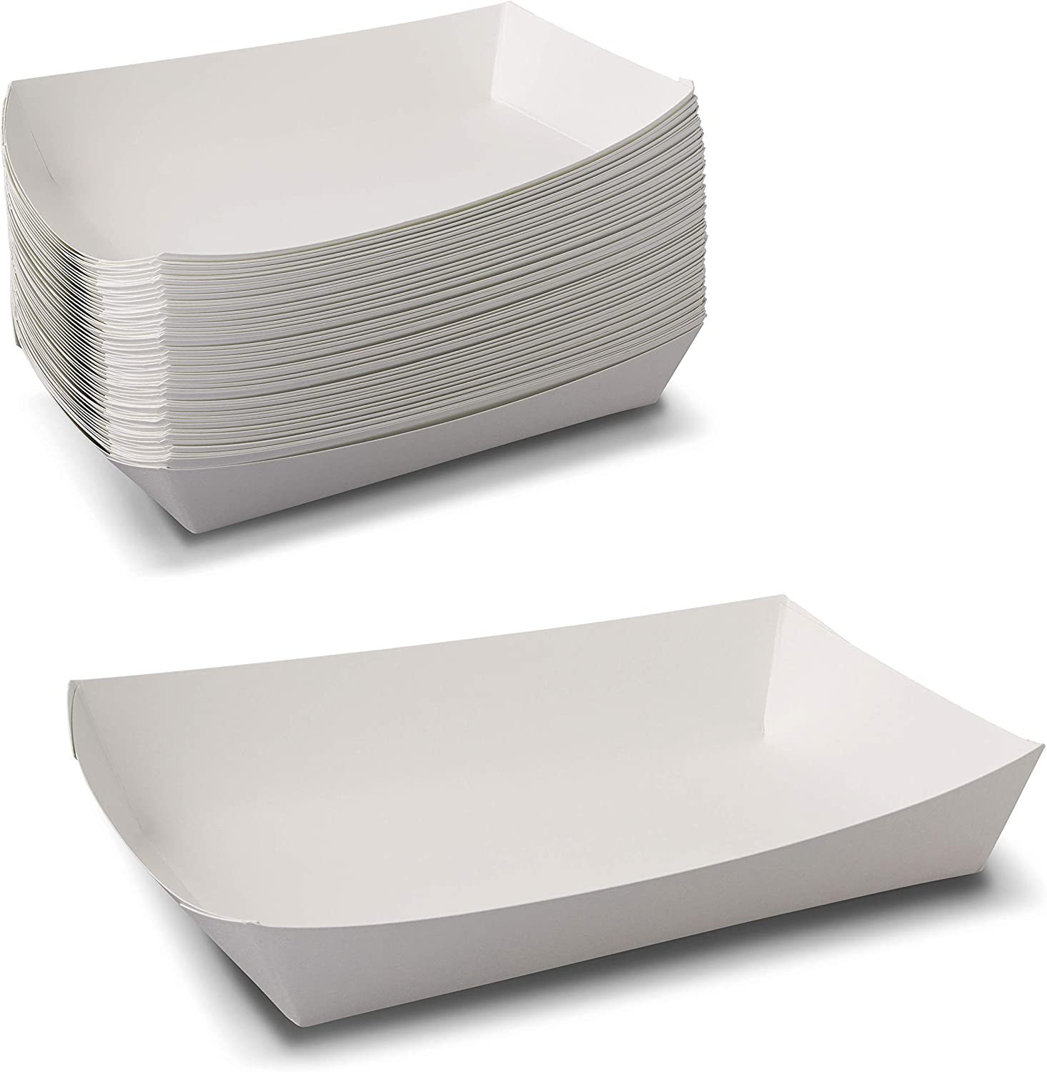 Mt Products Paper Nacho Trays/shallow White Paper Food Trays - Wayfair ...