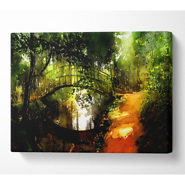 ClassicLiving Arched Bridge Reflections - Wrapped Canvas Art Prints ...