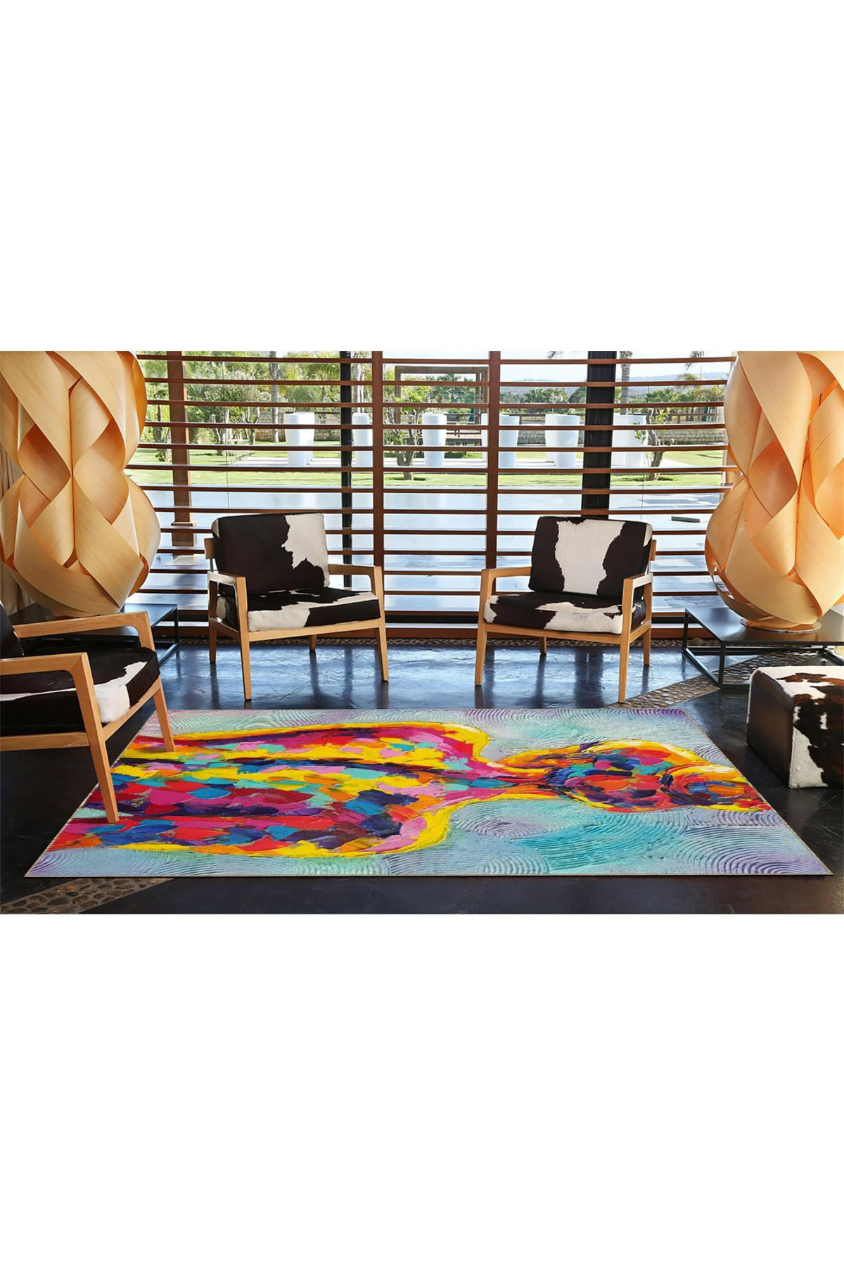 Hokku Designs Napoli Collection Scandinavian Style Modern Rug | Wayfair