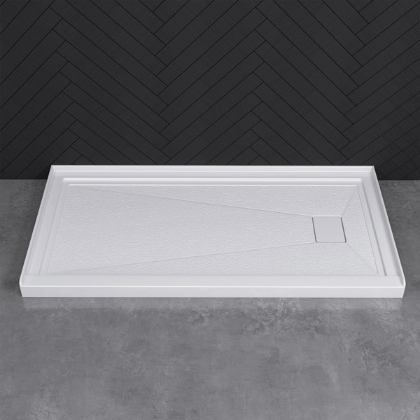 ZEAFIVE Shower Bases & Pans 72" W x 36" D Single Threshold Shower Pan ...