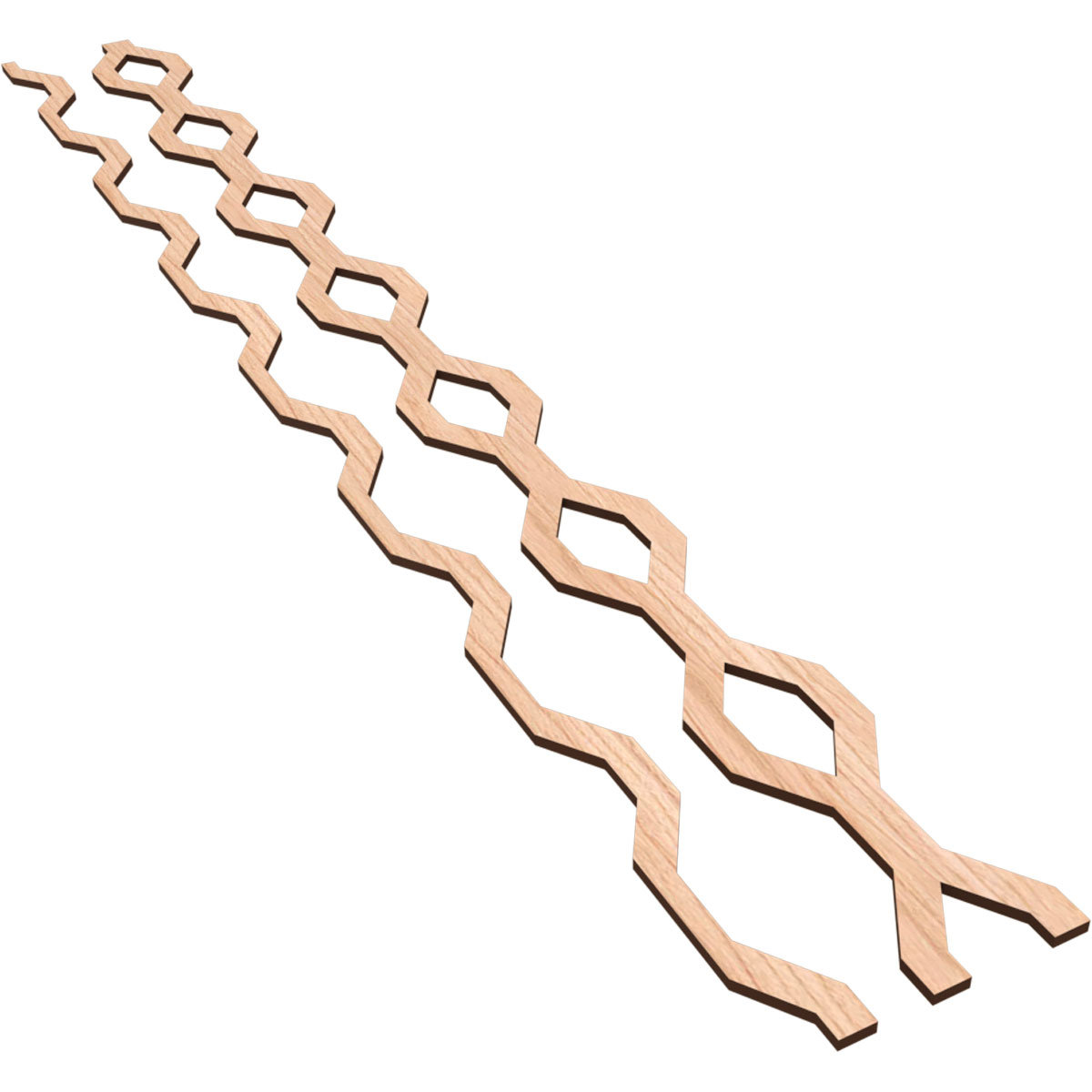 PCI Enterprises Wabash Adjustable Wood Decorative Slat Wall Panel Kit ...