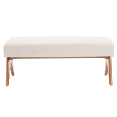 Latitude Run® Logyn Linen Upholstered Bench | Wayfair