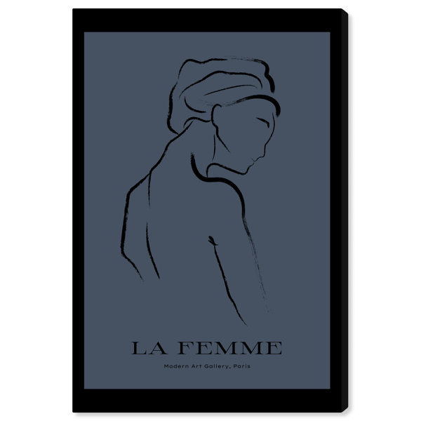Wrought Studio Ermalee La Femme Paris Poster On Canvas by Wynwood ...