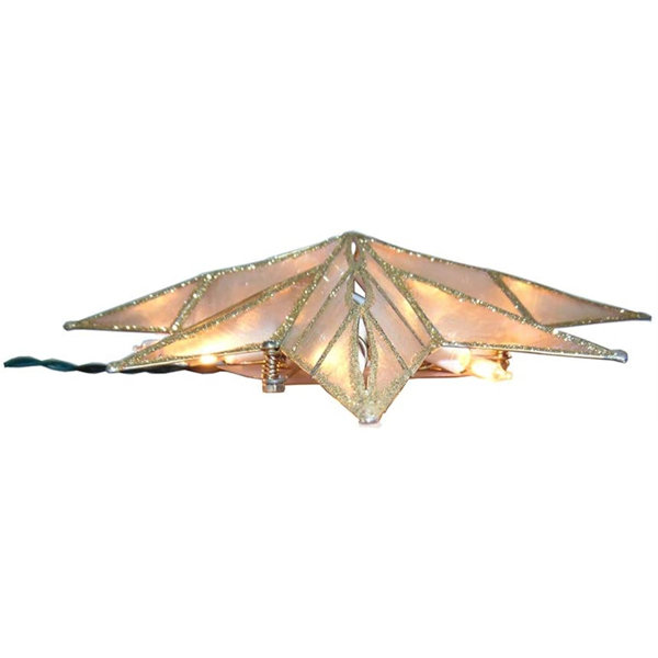 Kurt Adler 10-Light Capiz Bethlehem Star Tree Topper & Reviews | Perigold