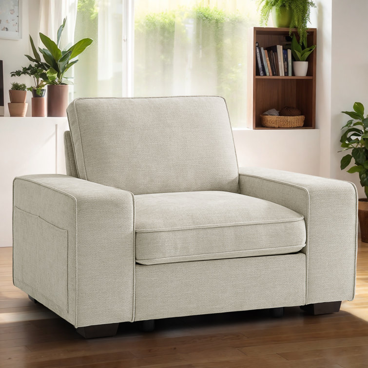 Ebern Designs Wide Single Sofa&Couch Chair,Living Room Storage Sofa ...