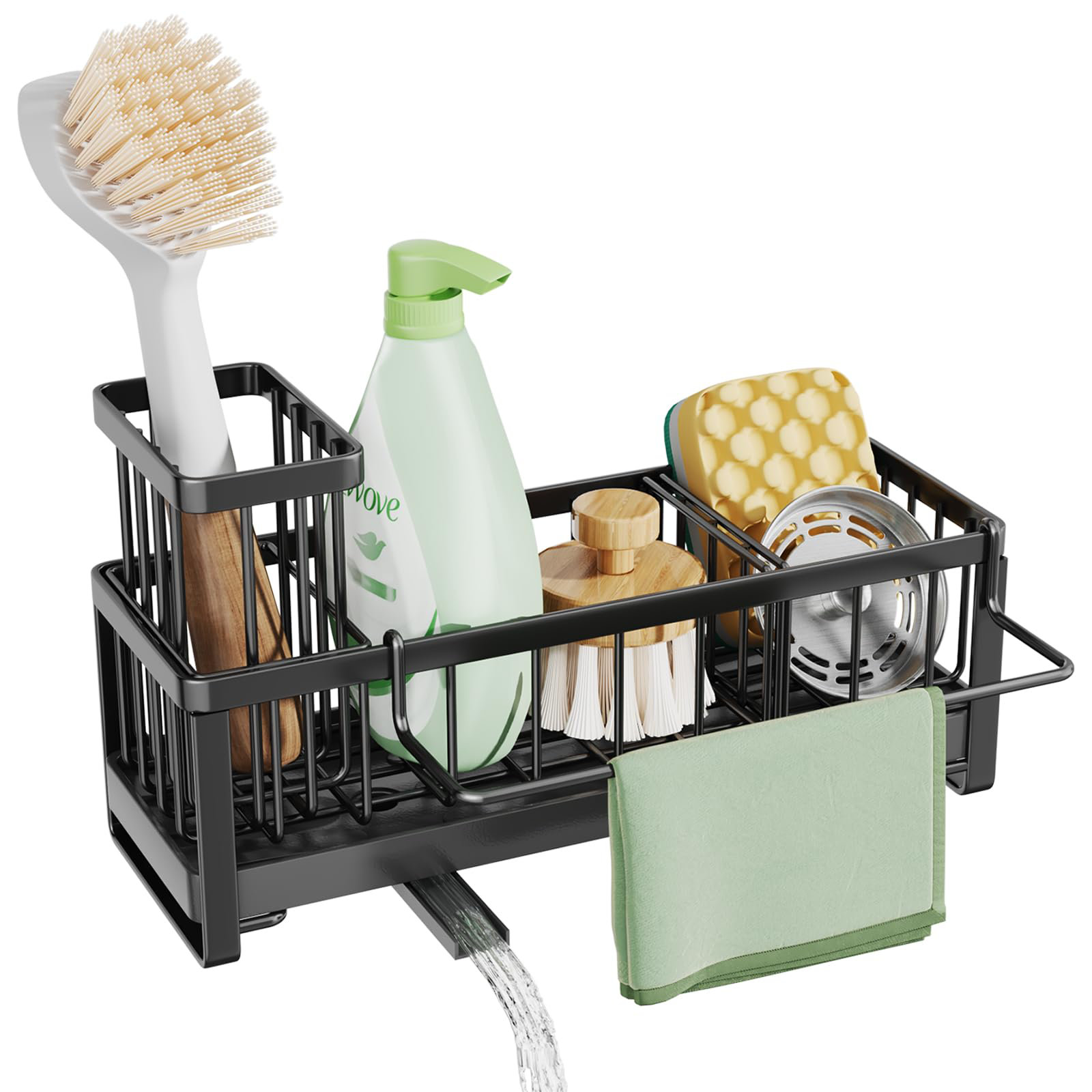 Rebrilliant Sponge Holder For Kitchen Sink - Sink Caddy With Brush ...