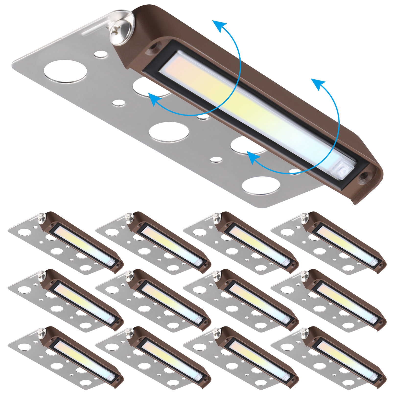 LEDVANS LED Metal Step Light Hardwired Color Temperature Selectable ...