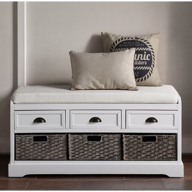 Longshore Tides Gokey Drawers Storage Bench & Reviews | Wayfair