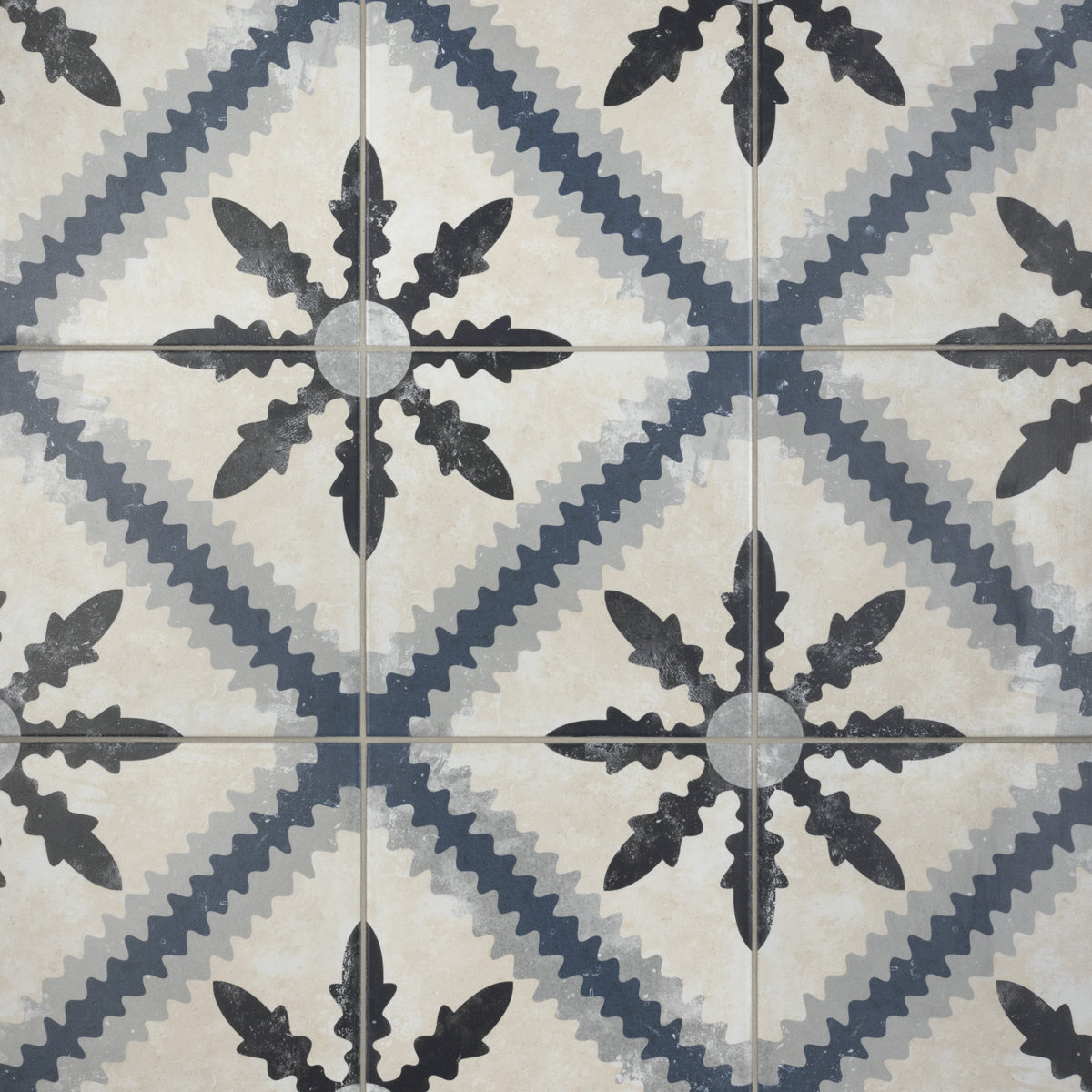 Merola Tile Evoque Monastery 10" x 10" Porcelain Patterned Wall & Floor ...