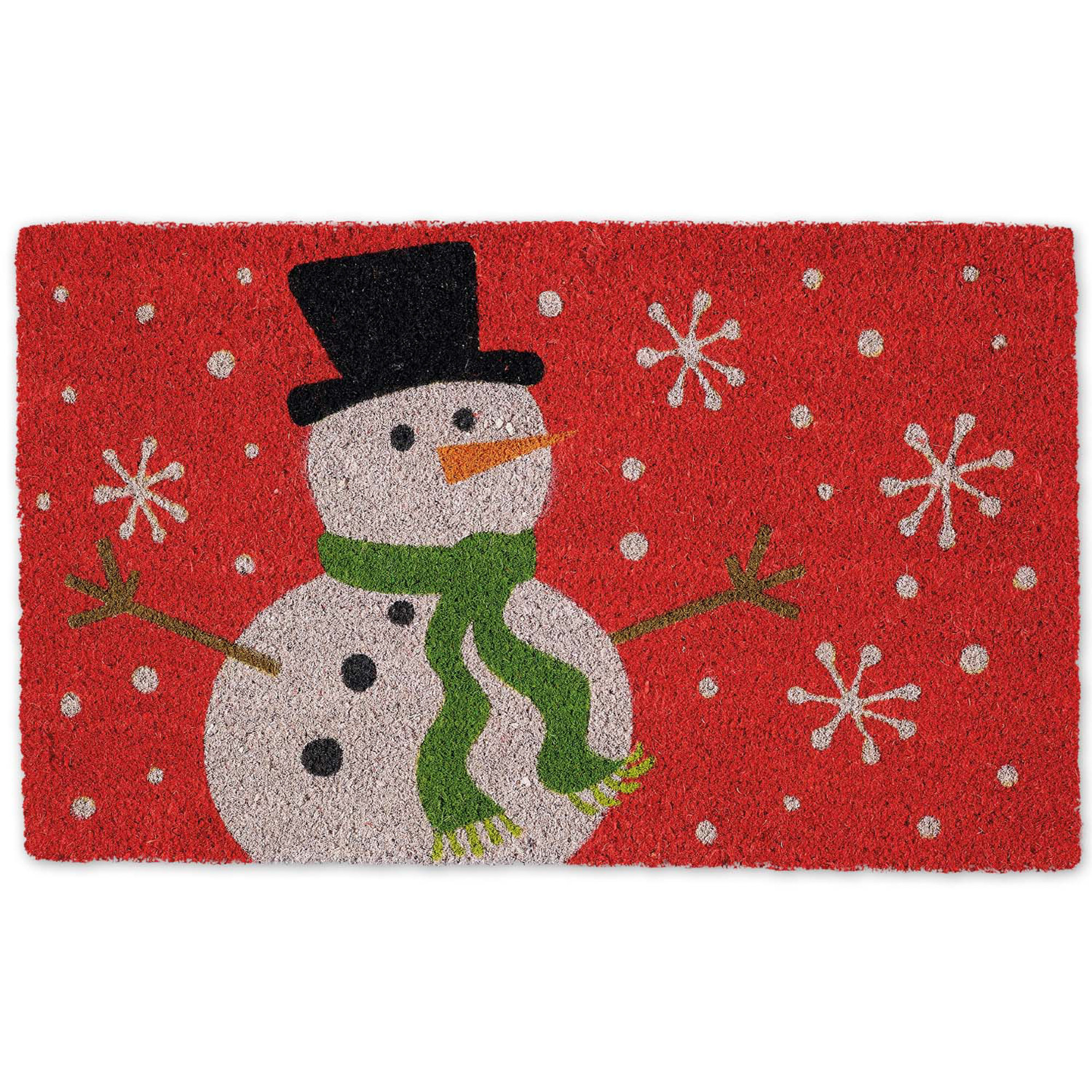 The Holiday Aisle® Swifton Snowman 30 in. x 18 in. Non-Slip Outdoor ...