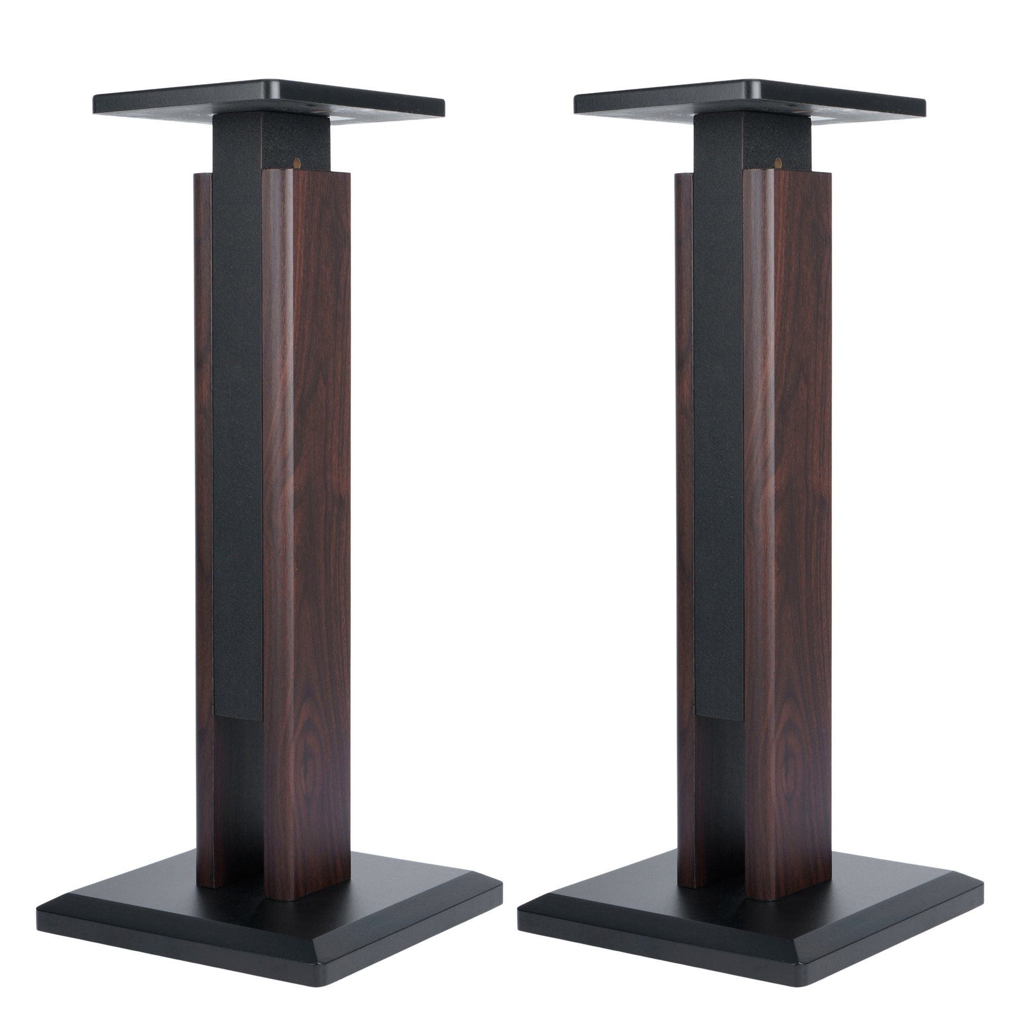 Ivy Bronx Wooden Adjustable Height Speaker Stands | Wayfair
