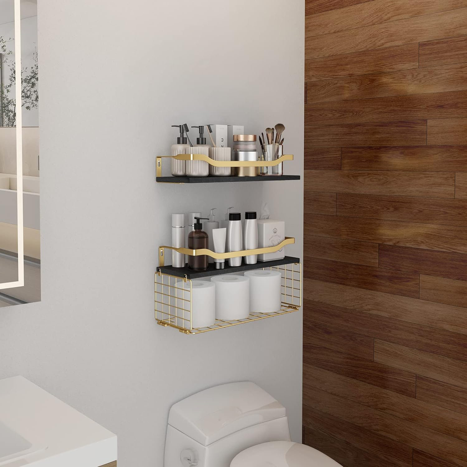 Mercer41 Floating Shelving Wall Mounted | Wayfair