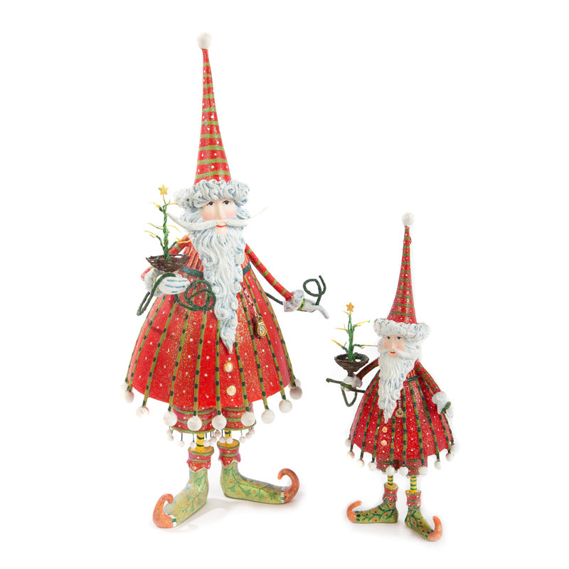 MacKenzie-Childs Patience Brewster Dash Away Dashing Santa Figure ...