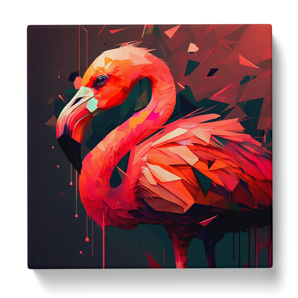 Bay Isle Home Flamingo Abstract Art - Print | Wayfair.ie