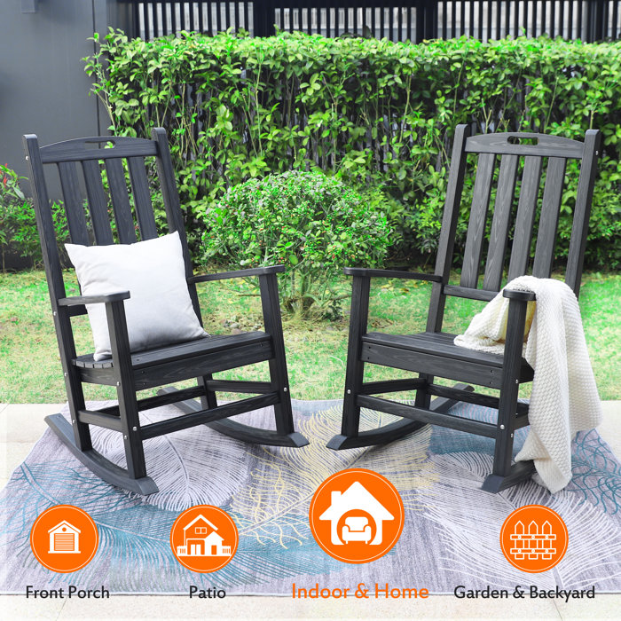 Lark Manor Anarosa Outdoor Rocking Chair & Reviews | Wayfair