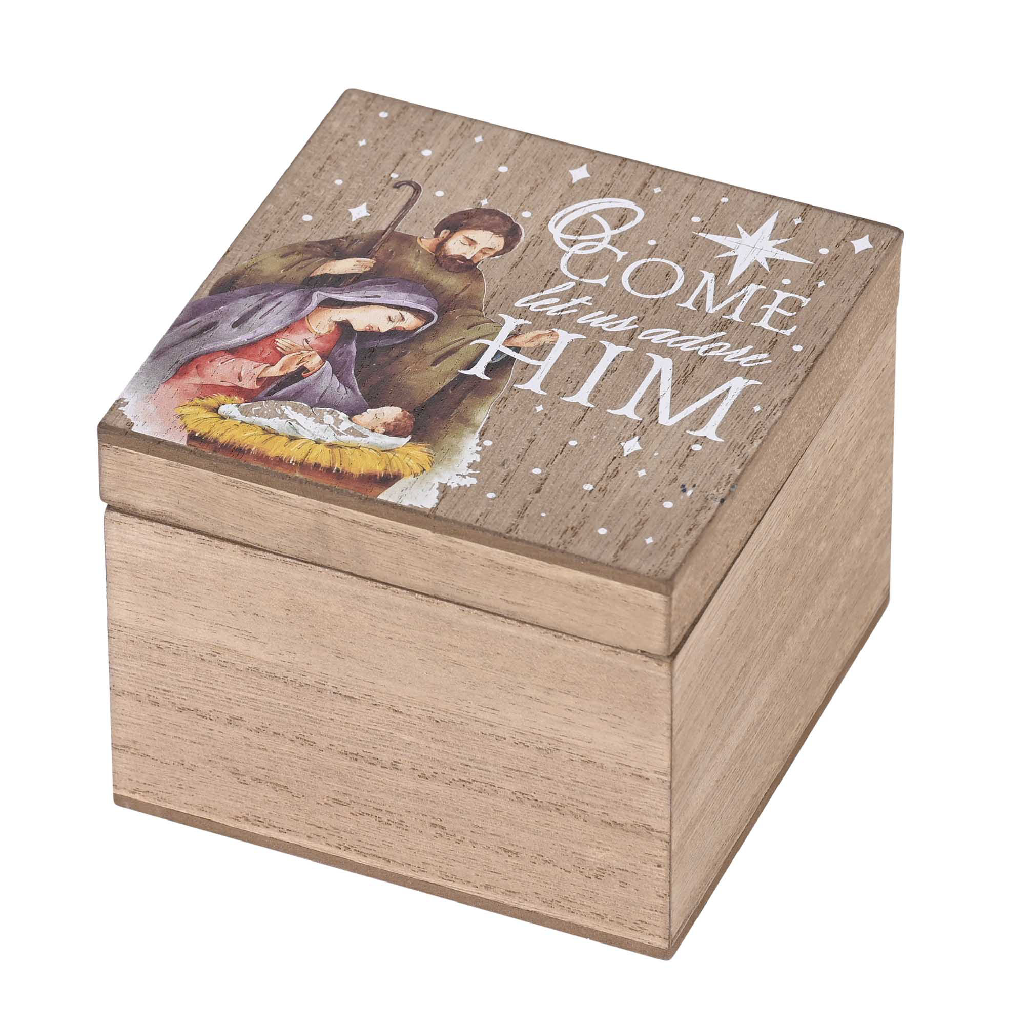 Trinx Keepsake Box O Come Let Us Adore Him 4x4 - Wayfair Canada