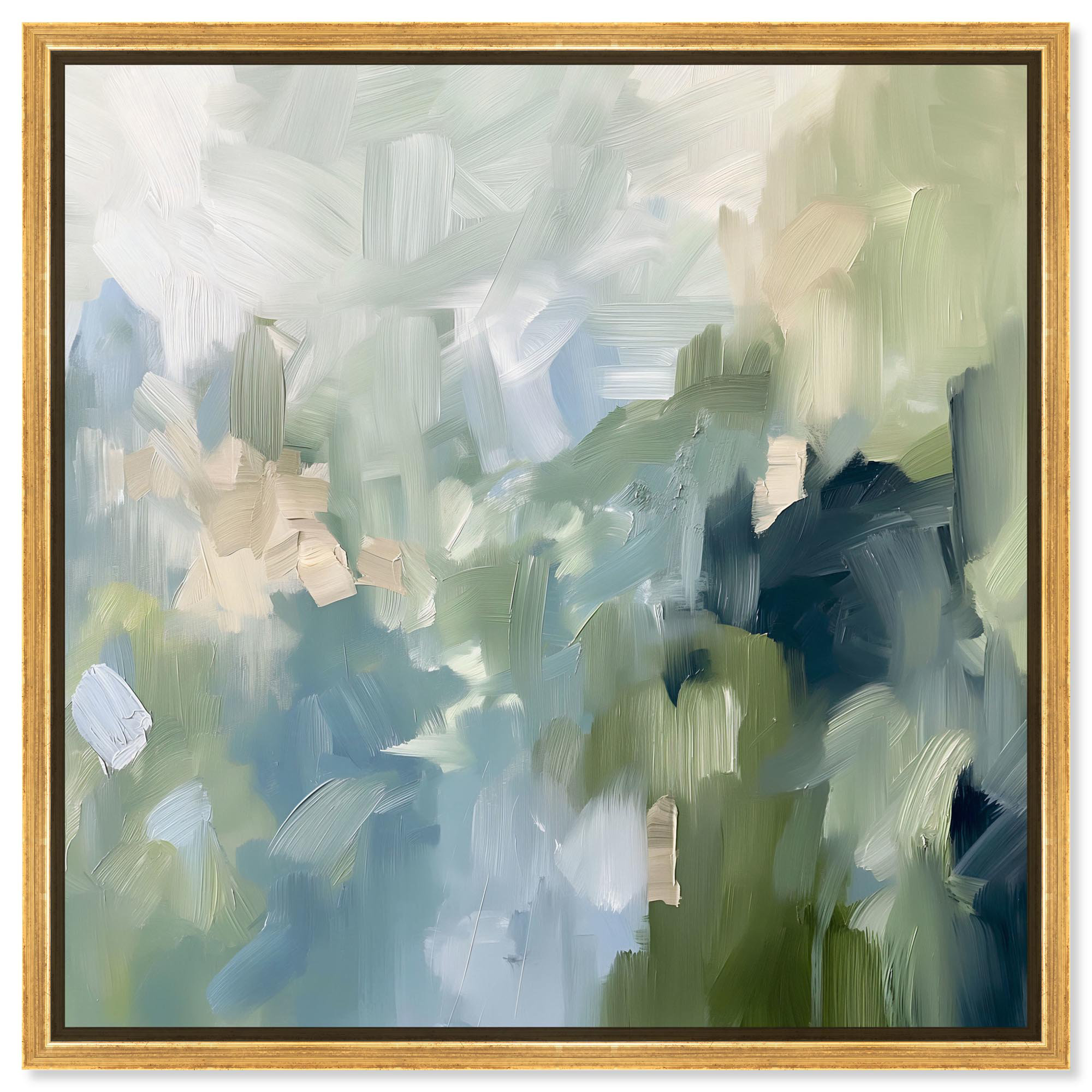 Art Remedy Minted Brush Canvas Minimal Abstracts by Art Remedy ...