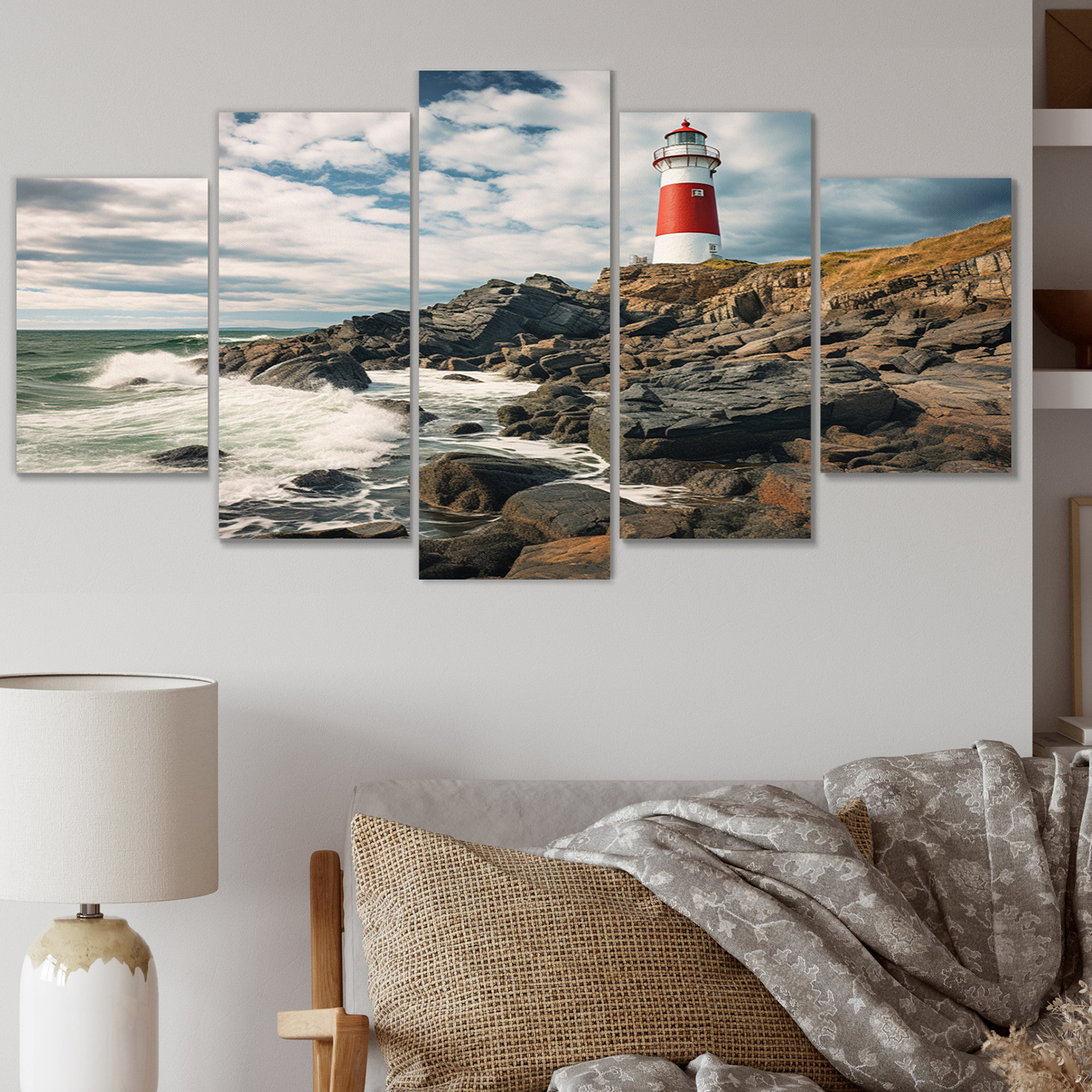 DesignArt Canada Eastern Lighthouse II Landscape & Nature Wall Decor on ...