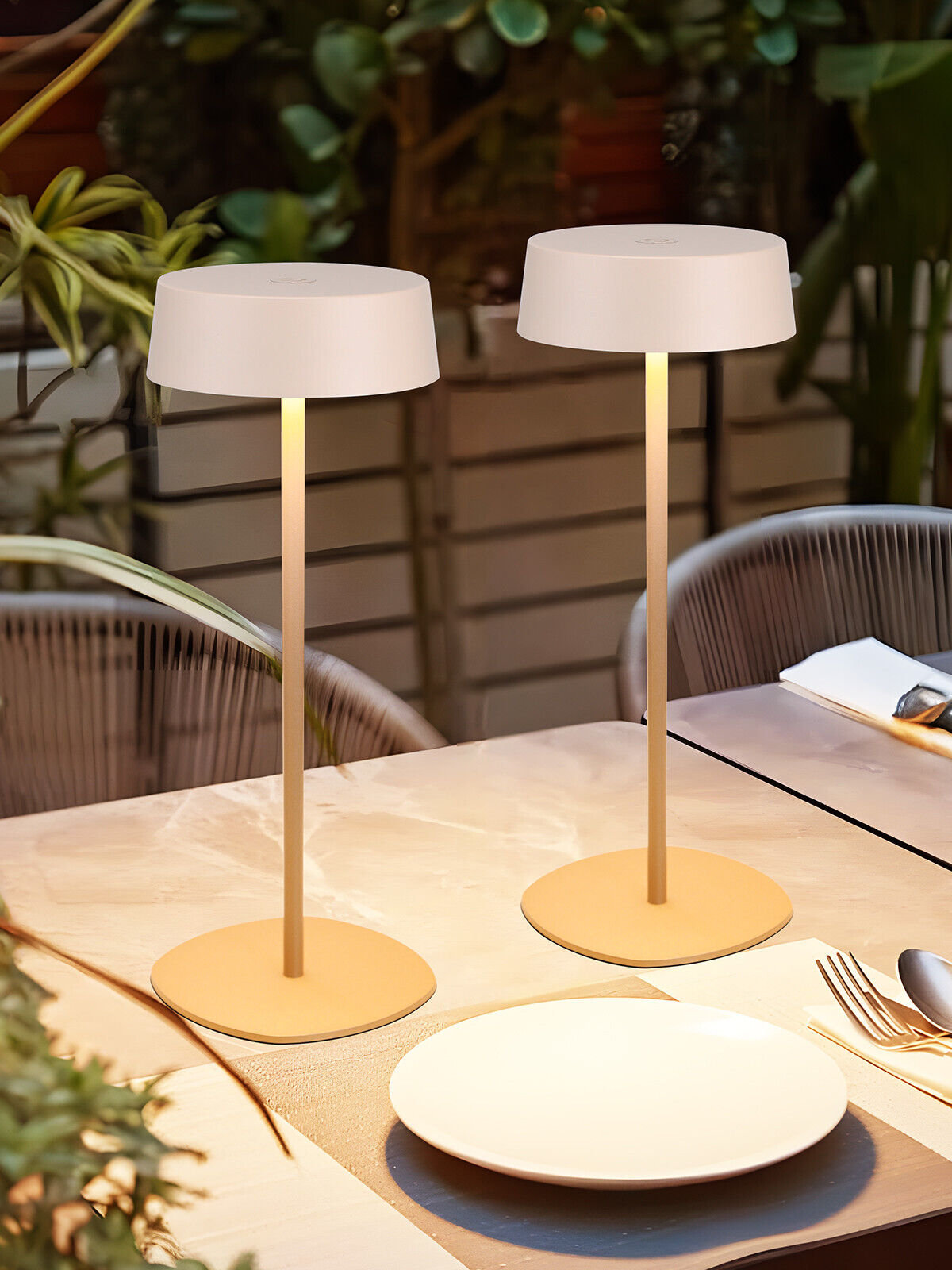 Ebern Designs LED Rechargeable Wireless Table Lamps, IP54, Touch ...