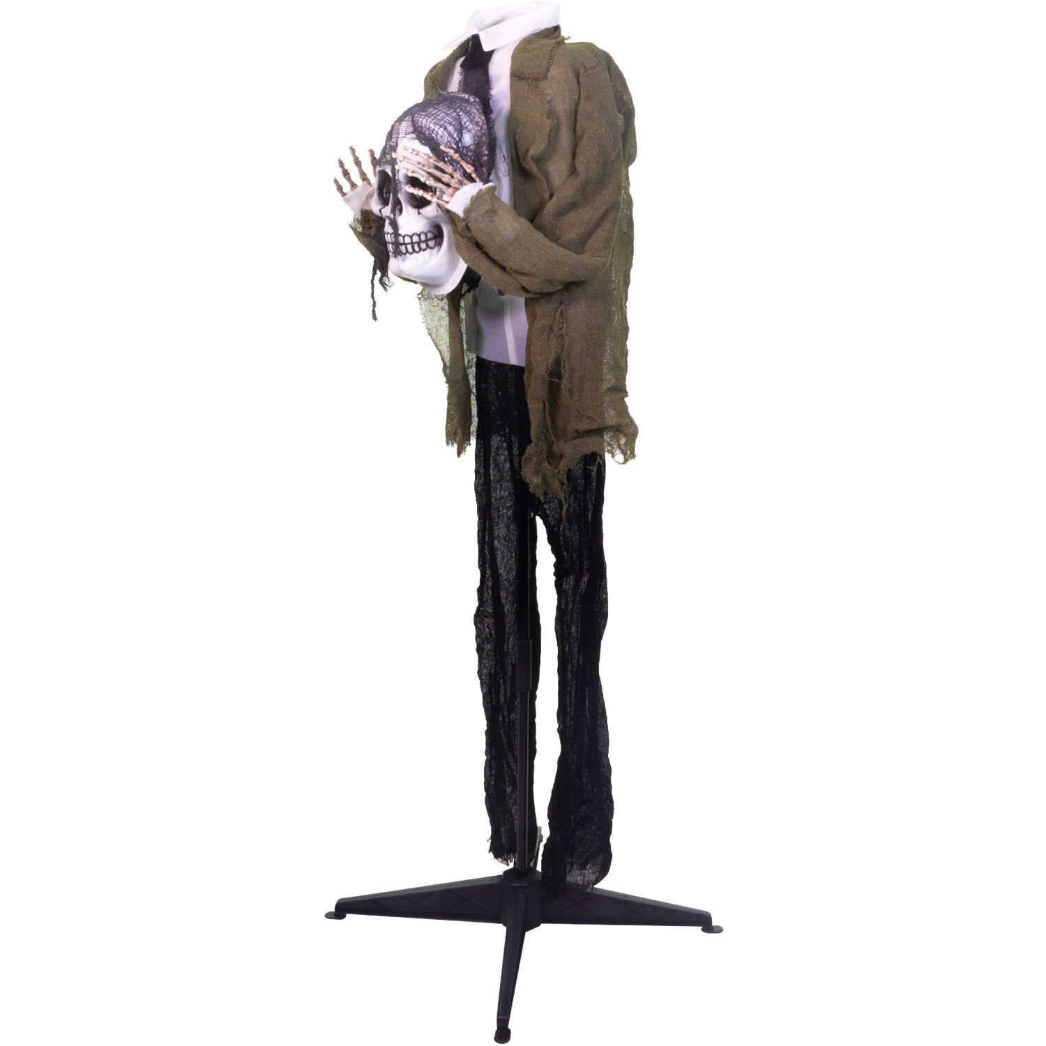 Haunted Hill Farm Reaper Henry the Headless Reaper with Animated Eyes ...