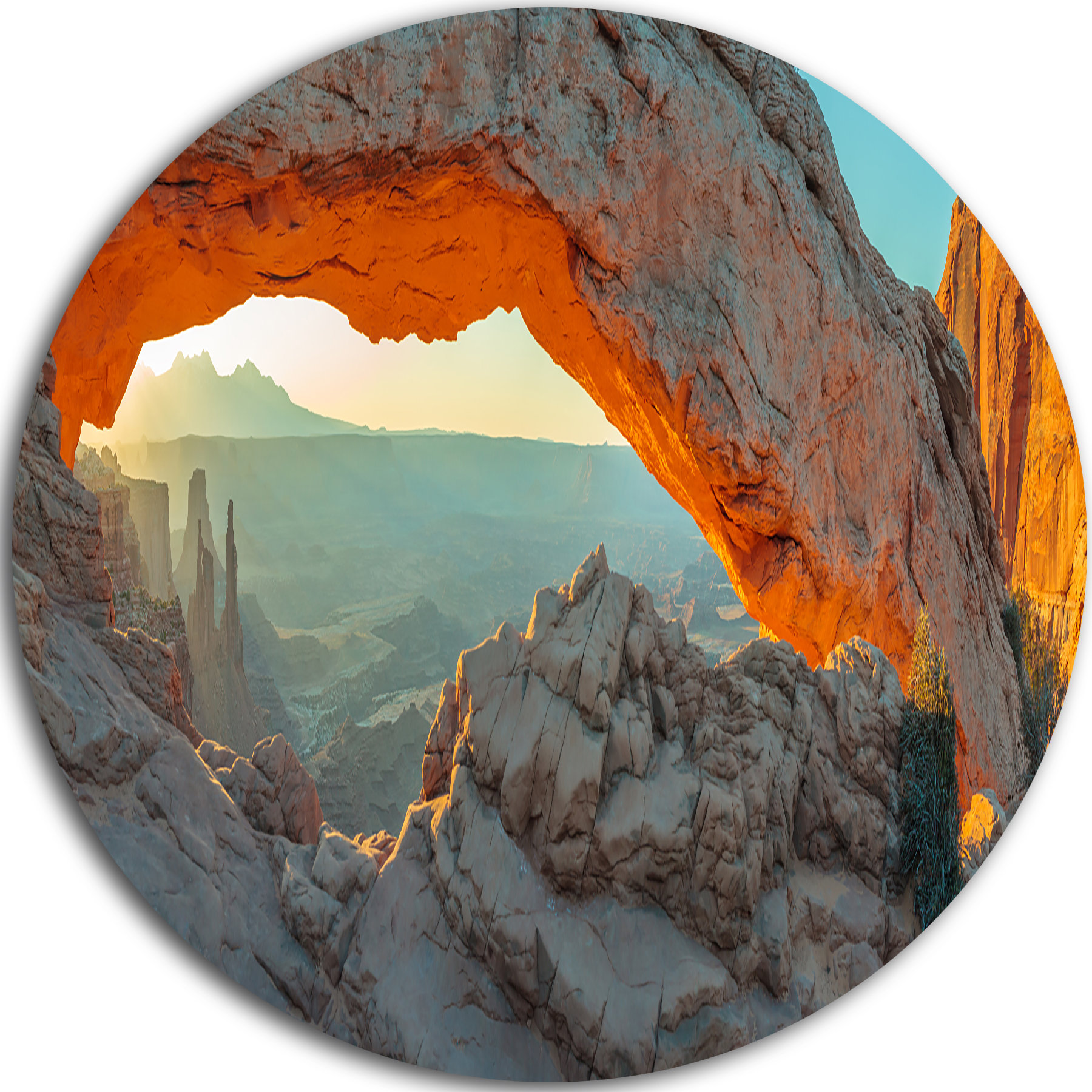 Union Rustic Mesa Arch Canyon lands Utah Park - Photographic Print on ...