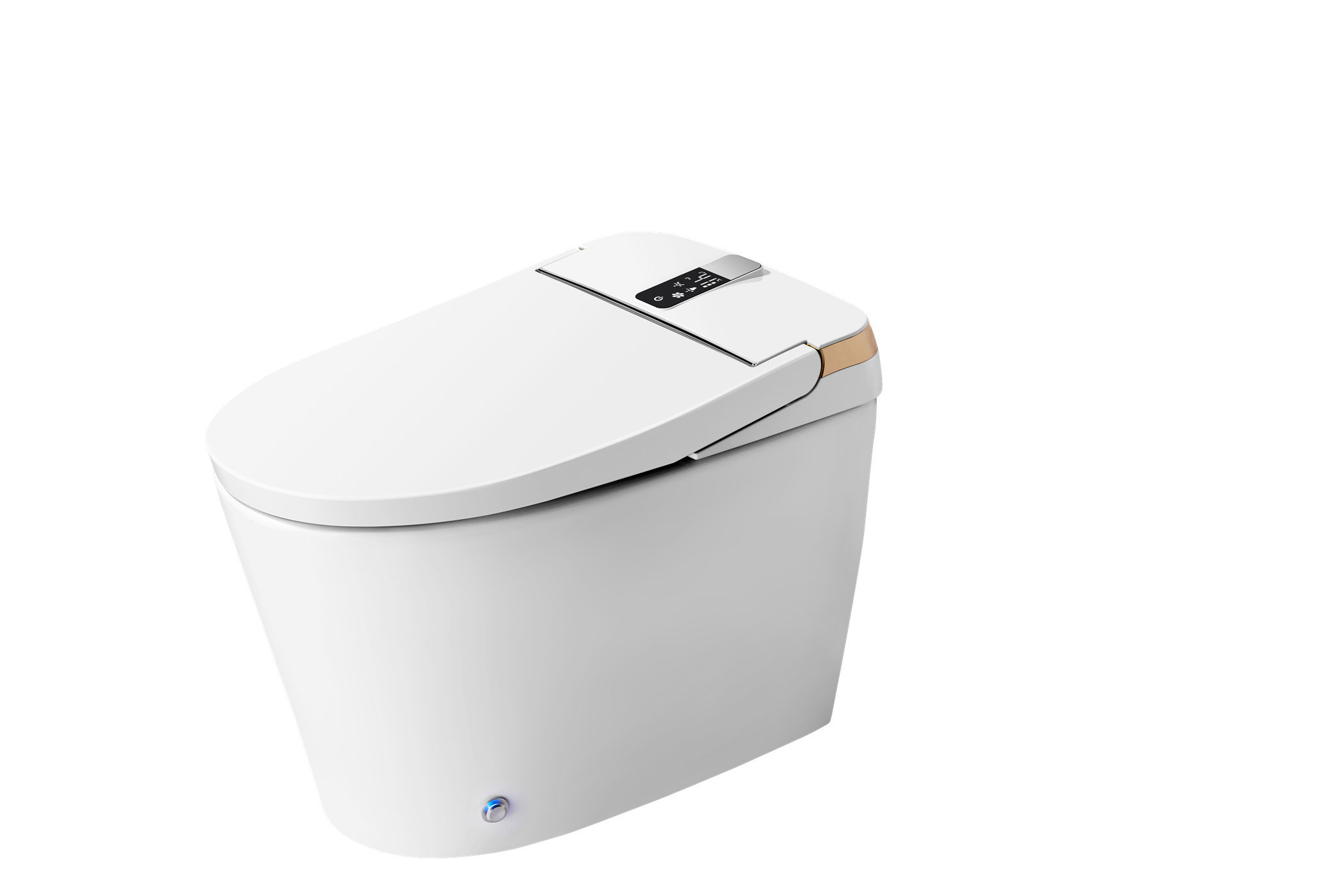 Creationstry Elongated One-Piece Floor Mounted Smart Toilet With Remote ...