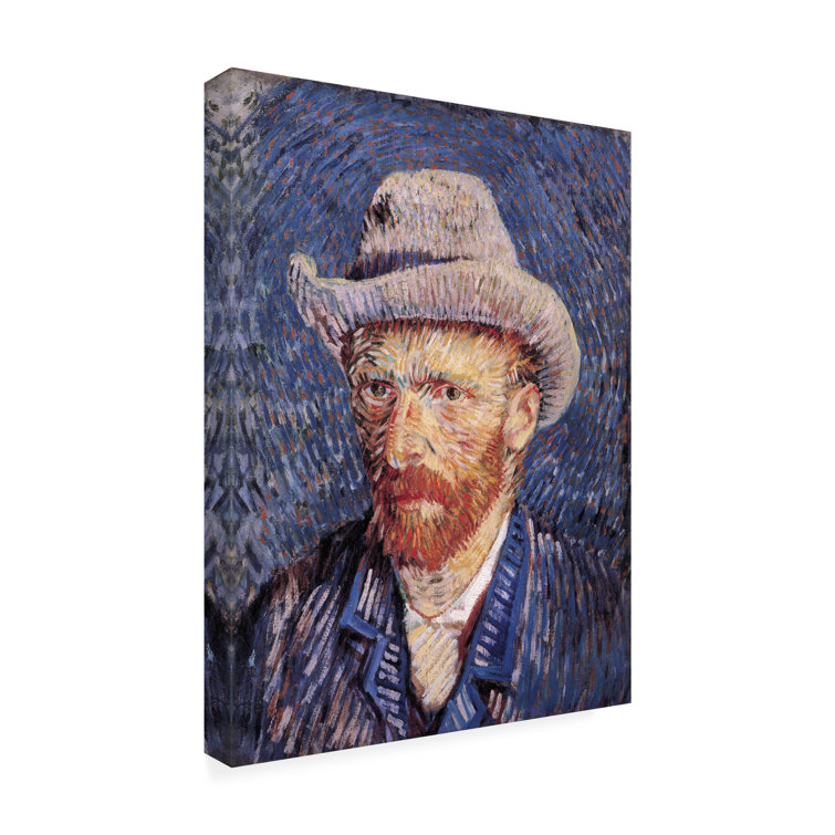 Winston Porter Self Portrait In Blue On Canvas by Vincent Van Gogh ...