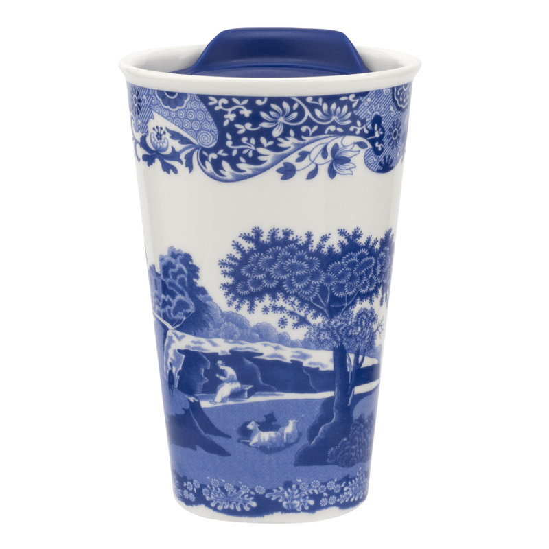 Spode Blue Italian Travel Mug 8Oz & Reviews | Wayfair