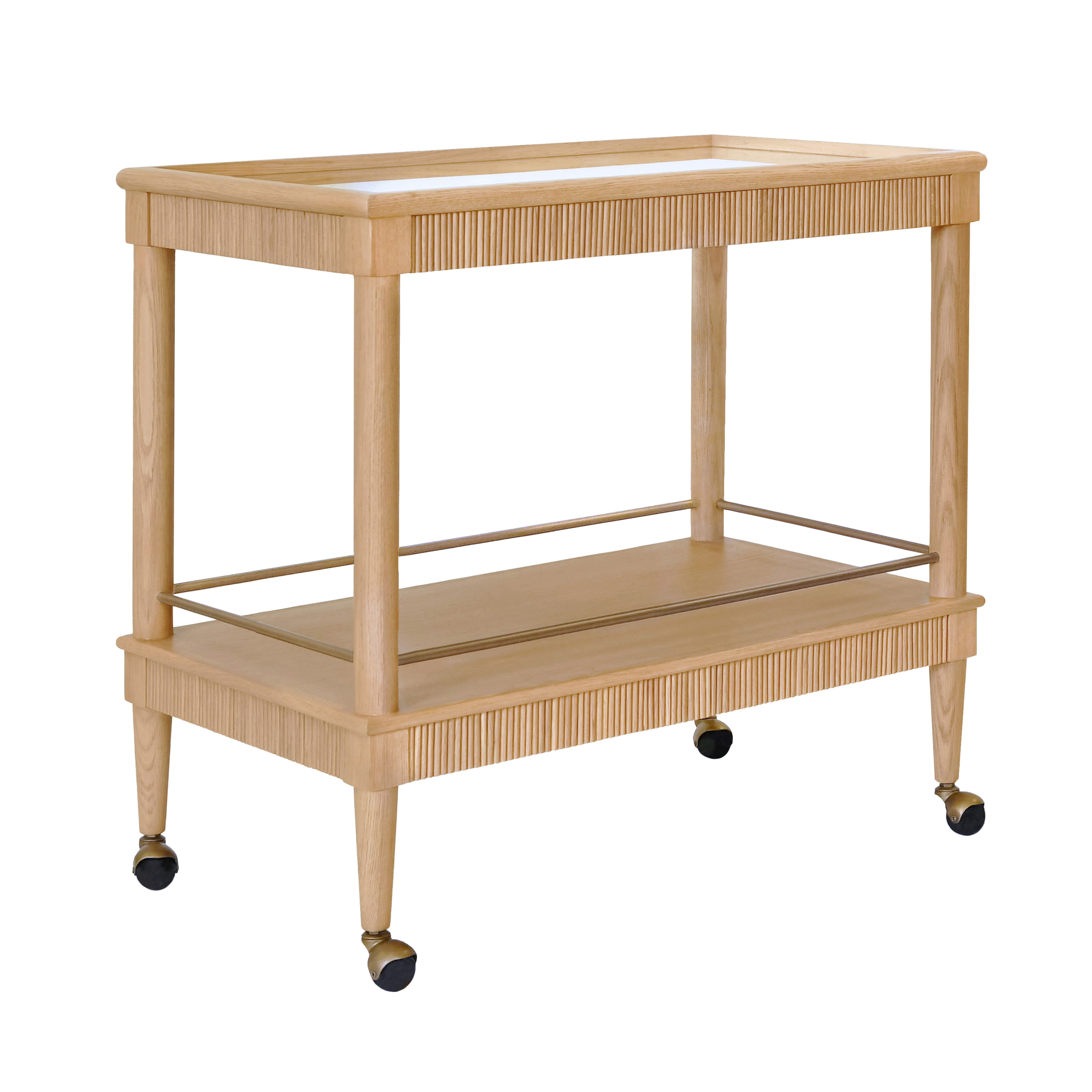 Worlds Away Dublin Solid Wood Bar Cart | Wayfair