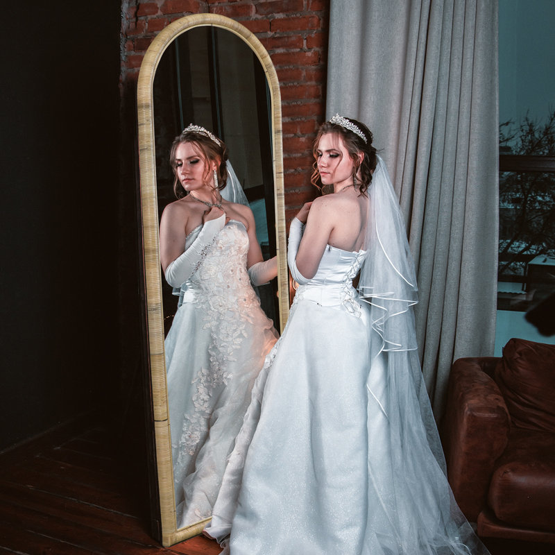 Bay Isle Home™ Elize Arch Rattan Full Length Mirror, 63'' x 20'' Full ...