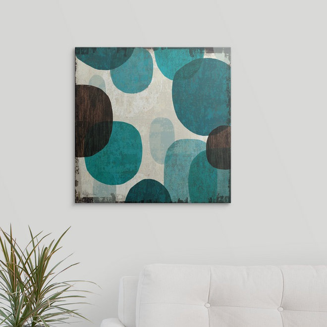 George Oliver Brodin Blue Drips I' by Michael Mullan Graphic Art Print ...