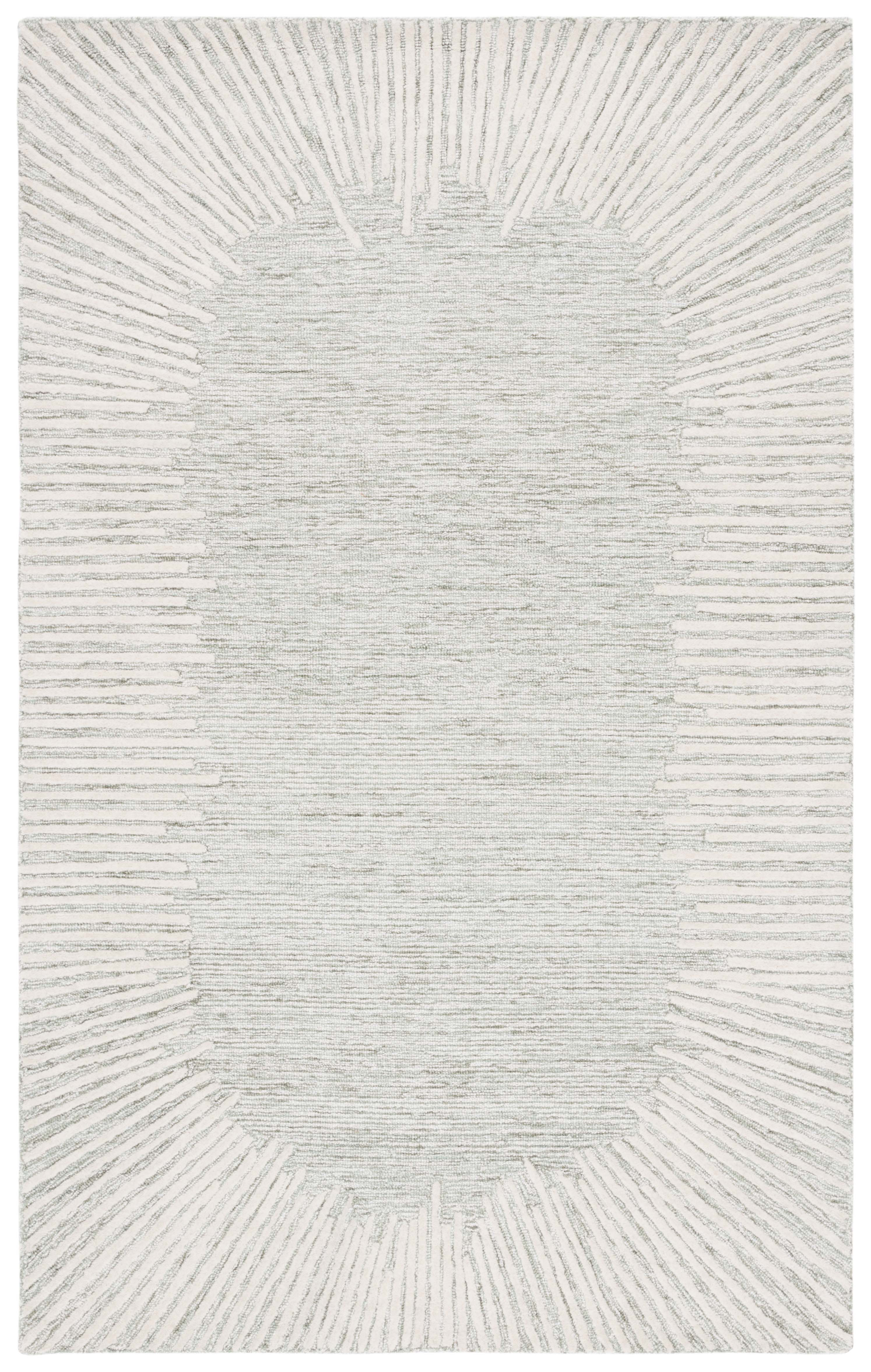 Ebern Designs Marjetka Tufted Wool/Cotton Performance Abstract Rug in ...