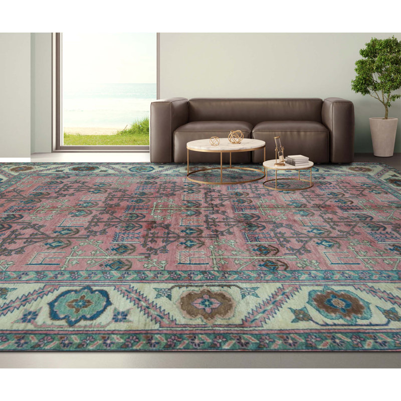 Bokara Rug Co., Inc. Hand-Knotted High-Quality Red and Green Area Rug ...