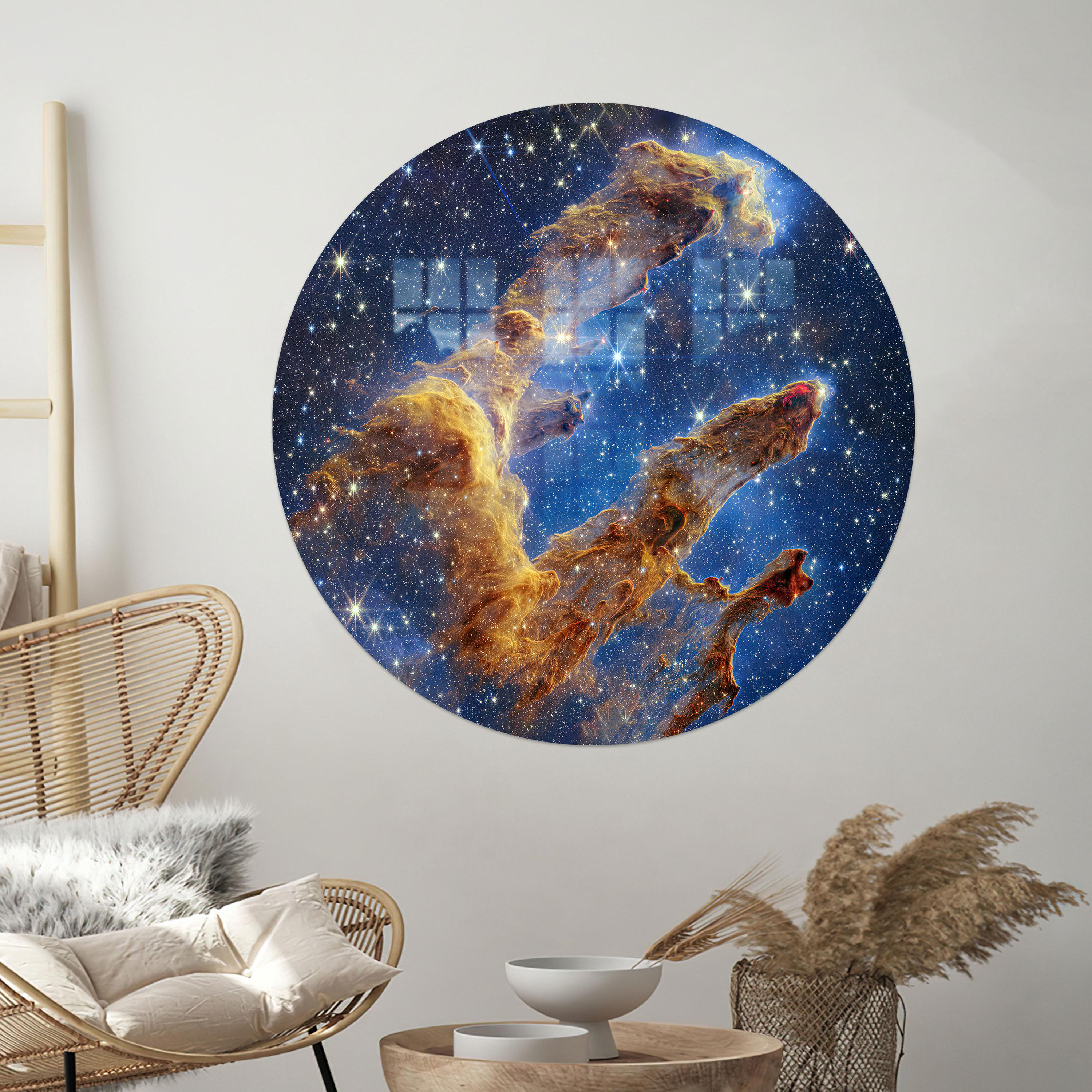 Orren Ellis Stunning Night Landscape Canvas Wall Art Featuring NASA's ...