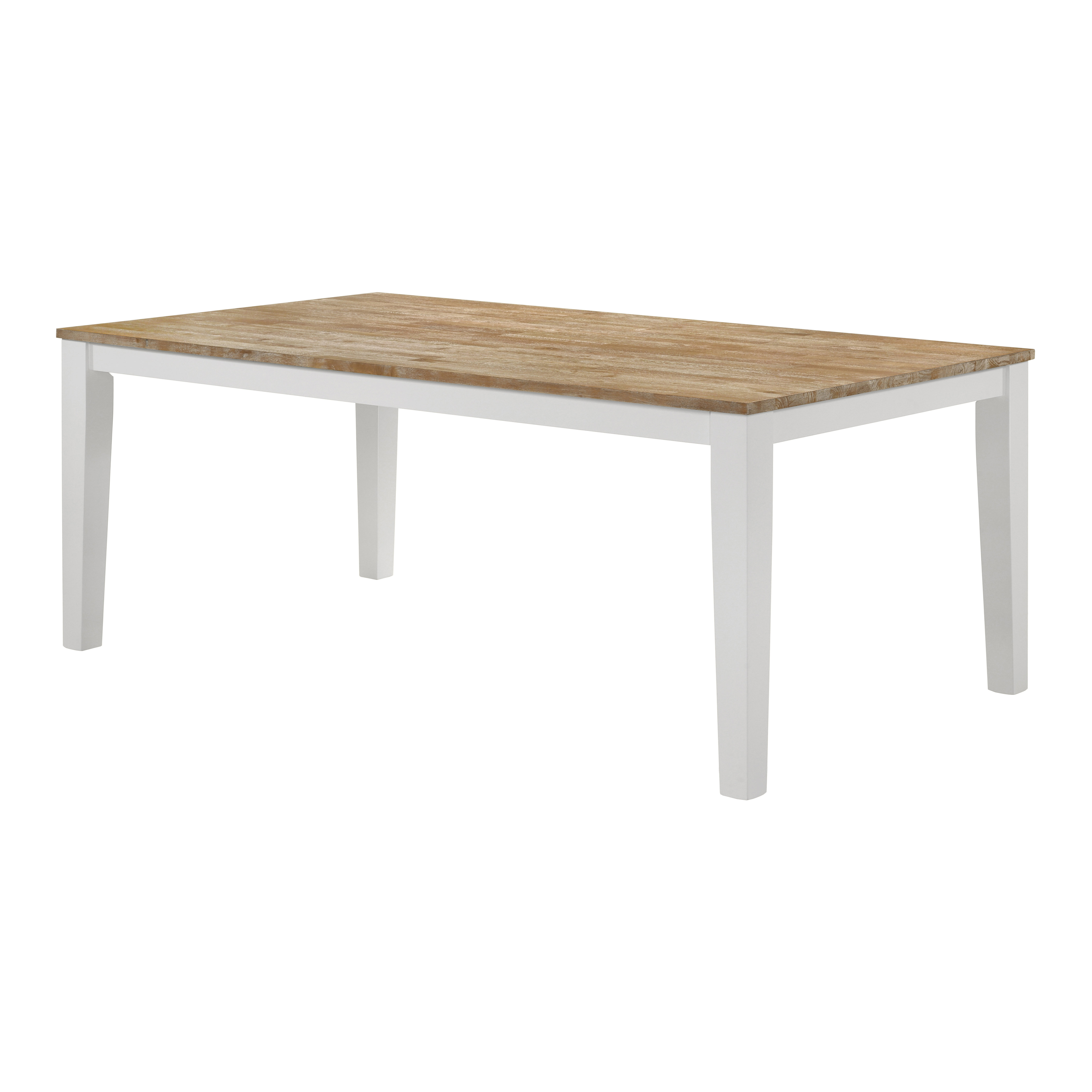 Gracie Oaks Settimo Rectangular Solid Wood Dining Table in Brown and ...