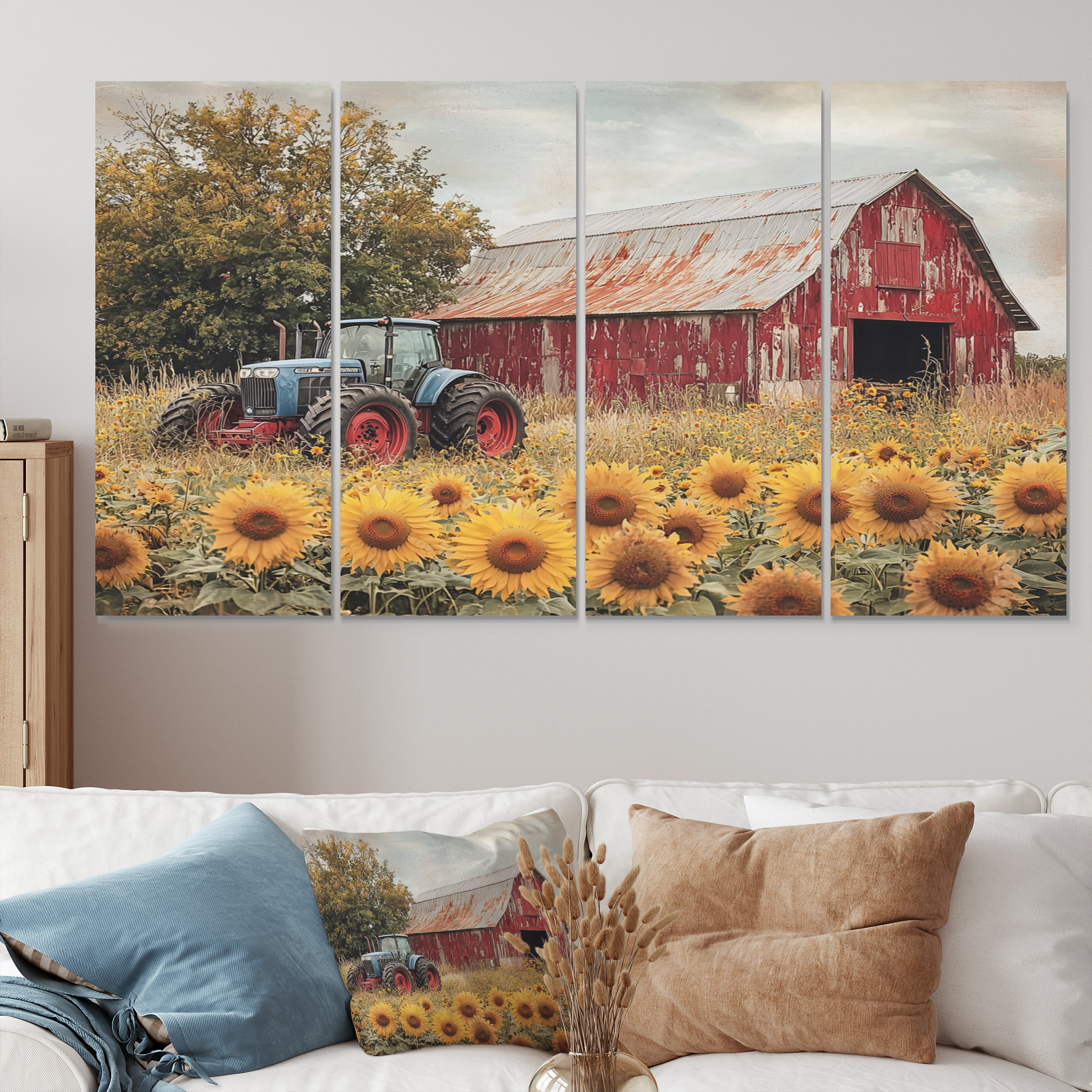 August Grove® Djene - Farm Wall Art - Country Wall Art Set 4 Piece ...