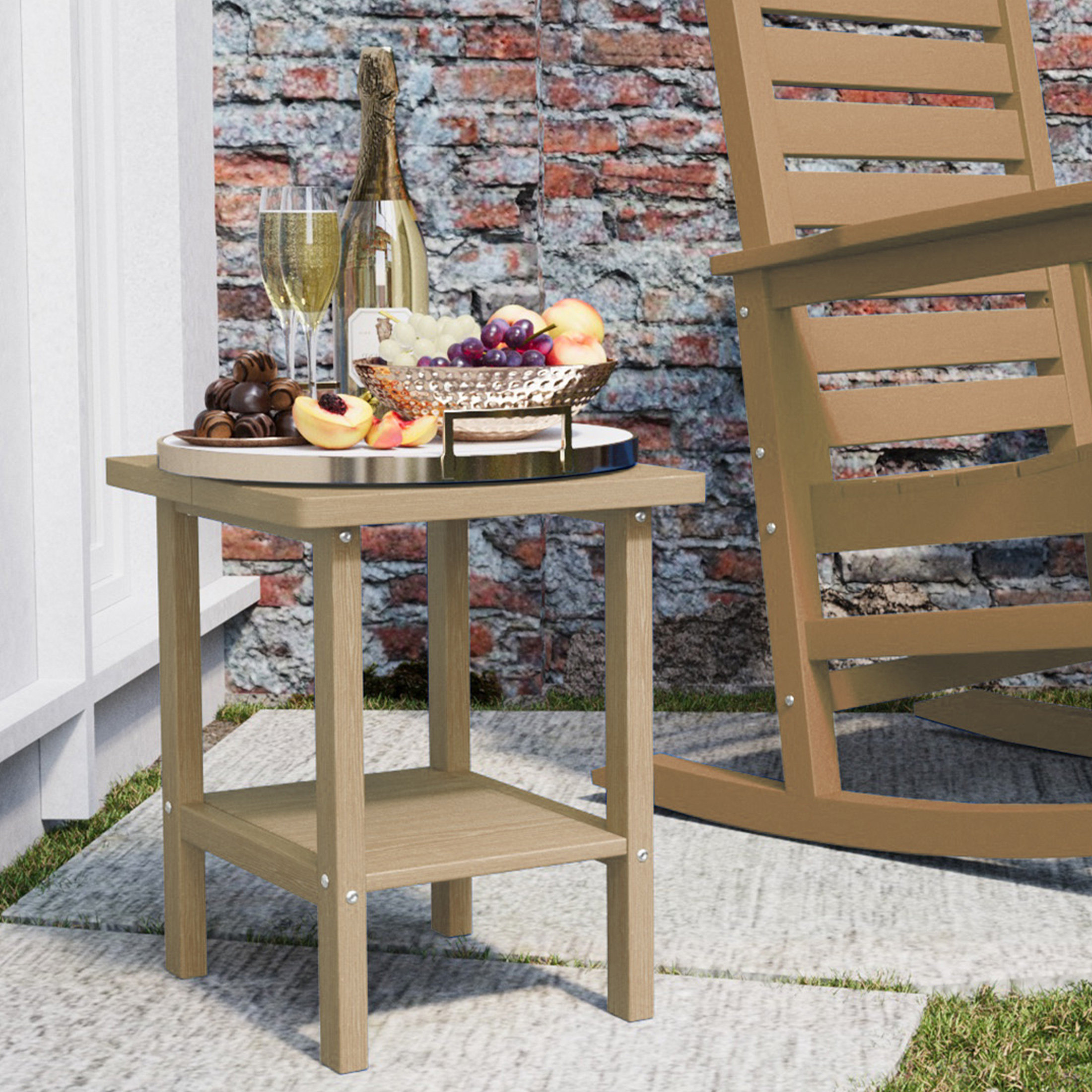 Ophelia & Co. Table de bout Adirondack pour l'extérieur, table de bout ...