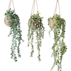 Primrue 30'' Faux Ivy Topiary in Rattan Basket & Reviews | Wayfair