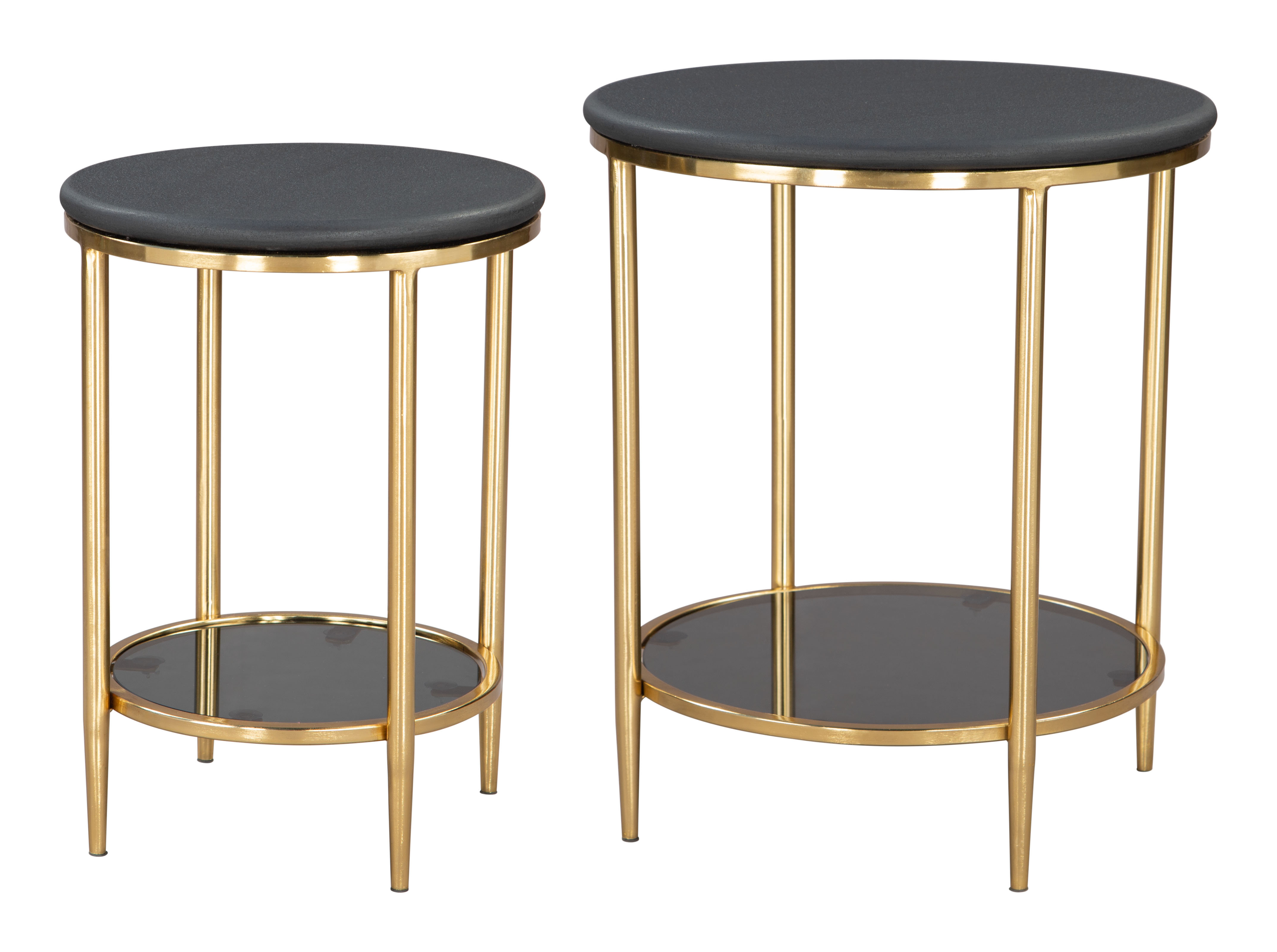 Zuo Hospitality 4 Legs 2 Nesting Table Set with Storage | Wayfair